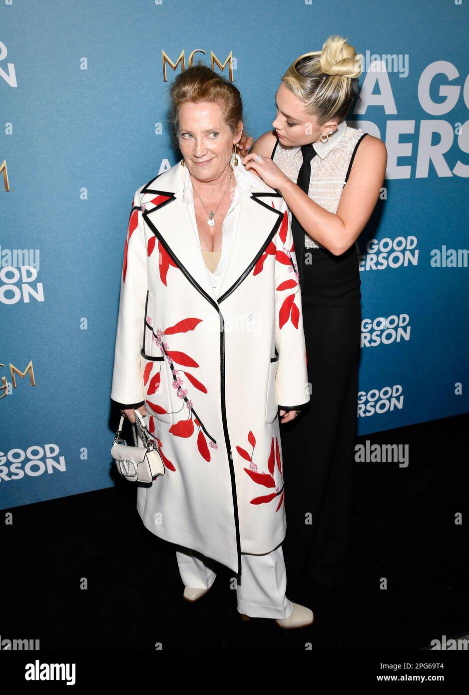 Florence Pugh, right, and her mother Deborah Mackin attend a special ...
