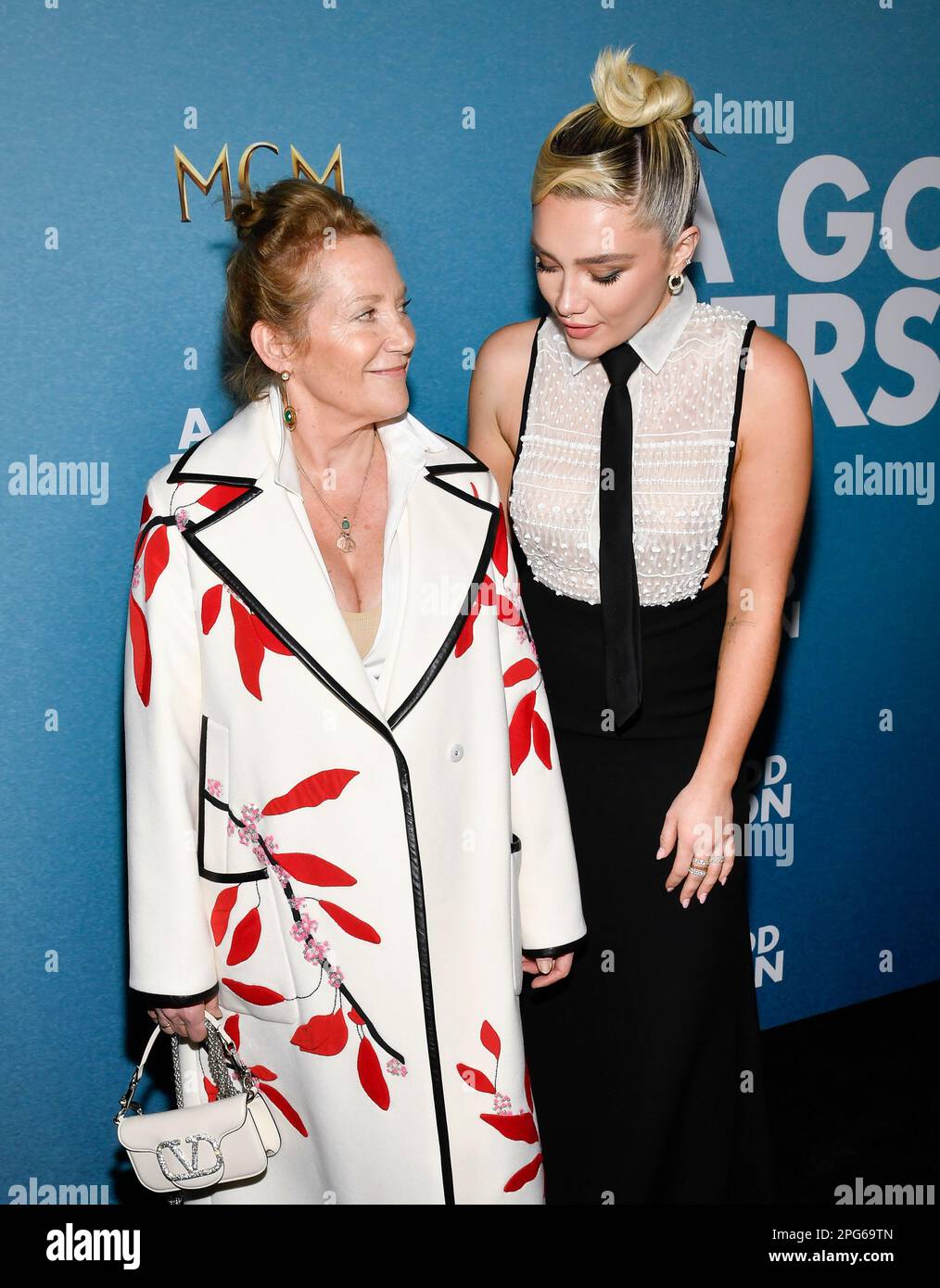 Florence Pugh, right, and her mother Deborah Mackin attend a special ...