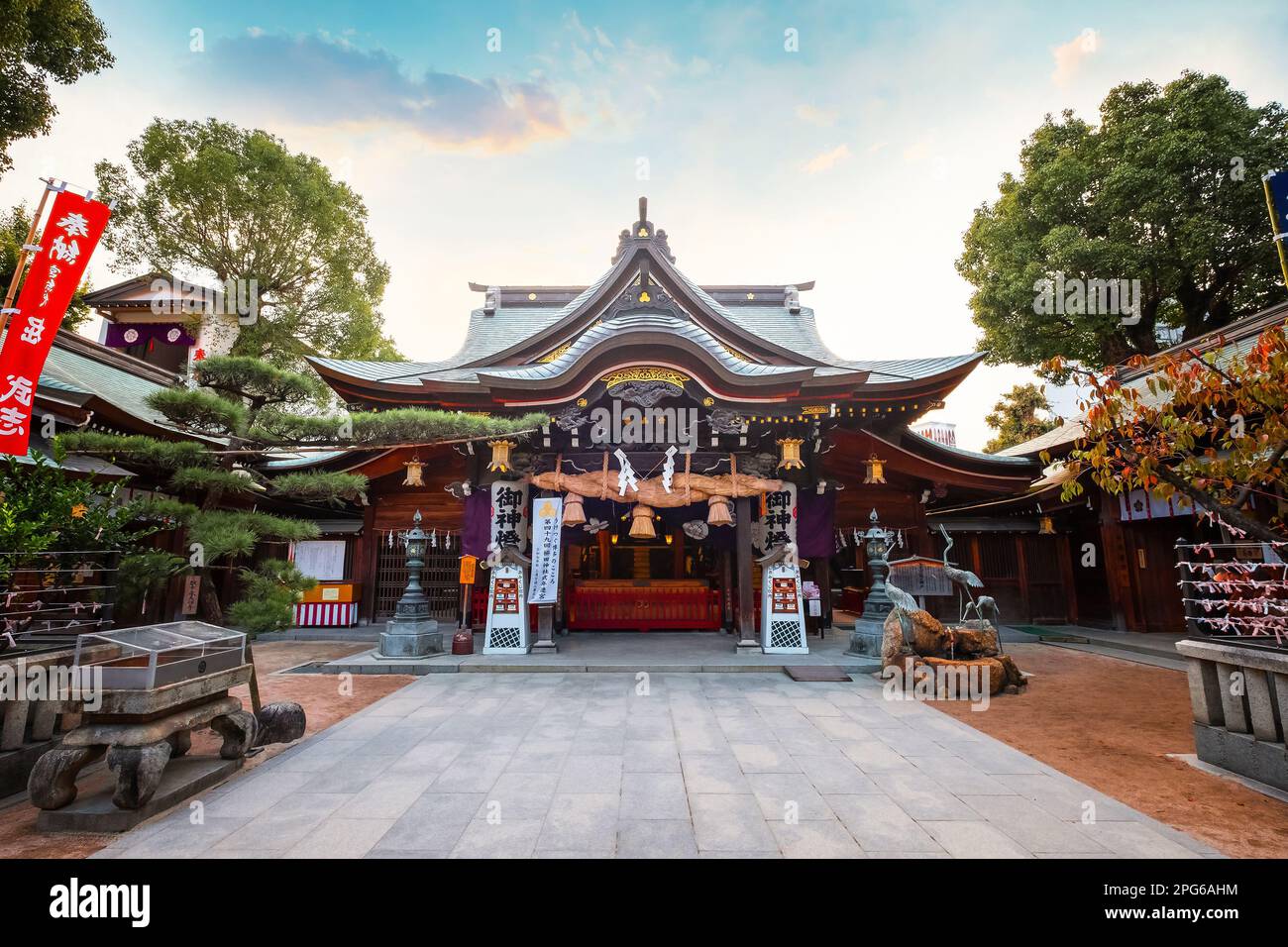 Fukuoka, Japan - Nov 20 2022: Kushida shrine in Hakata ward, founded in ...
