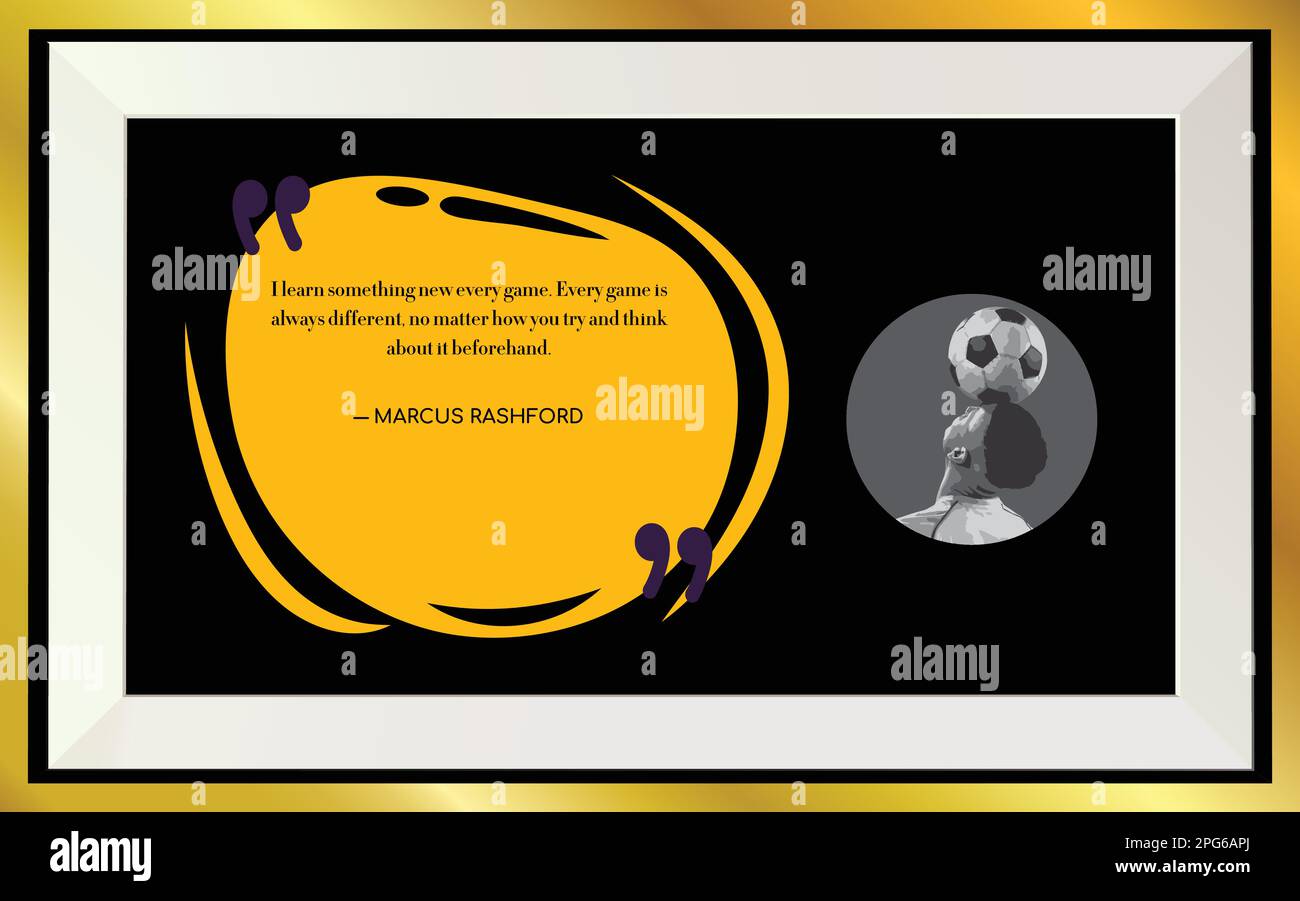 Marcus rashford vector hi-res stock photography and images - Alamy