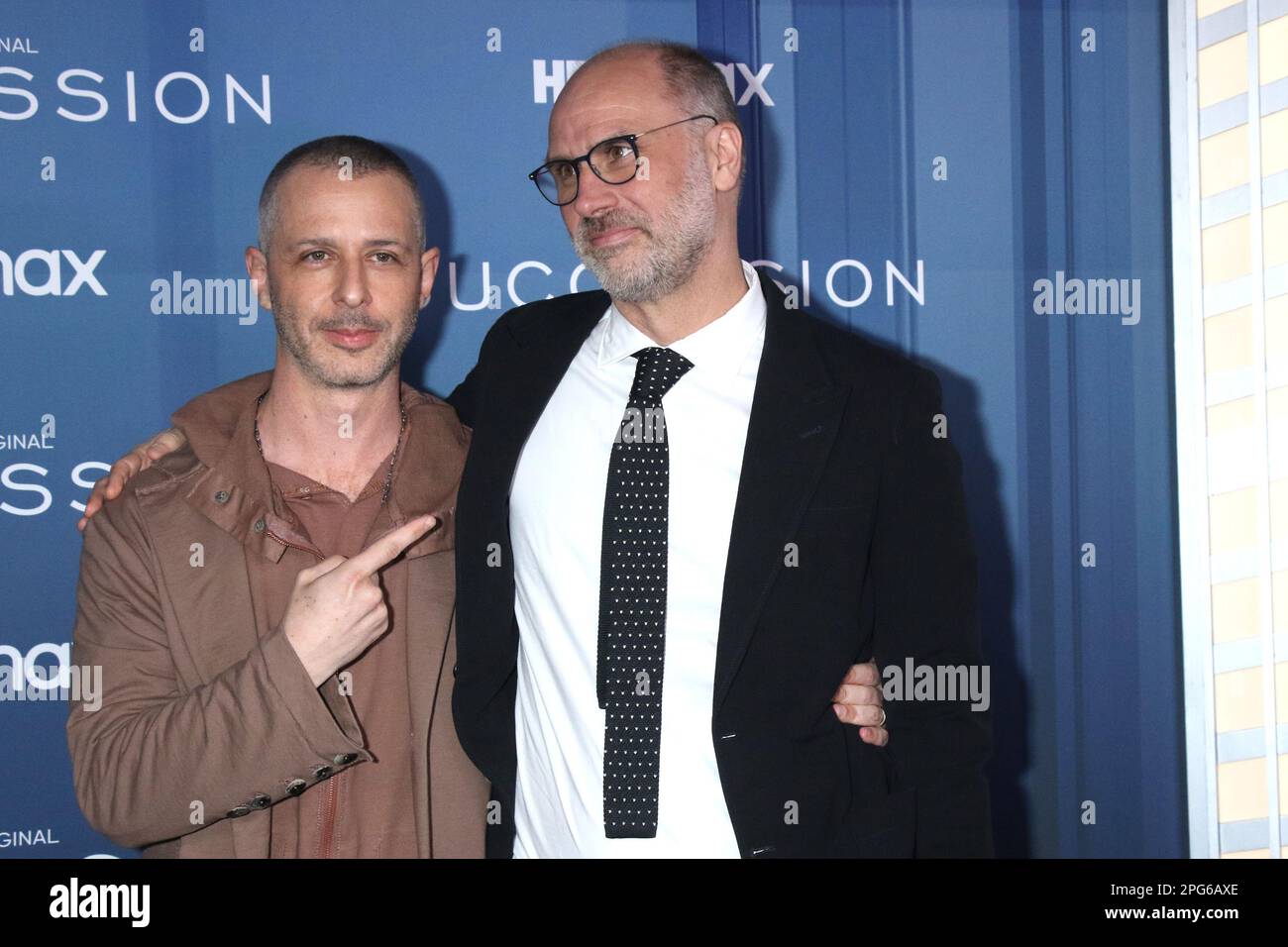 New York, NY, USA. 20th Mar, 2023. Jeremy Strong and Jesse Armstrong at ...