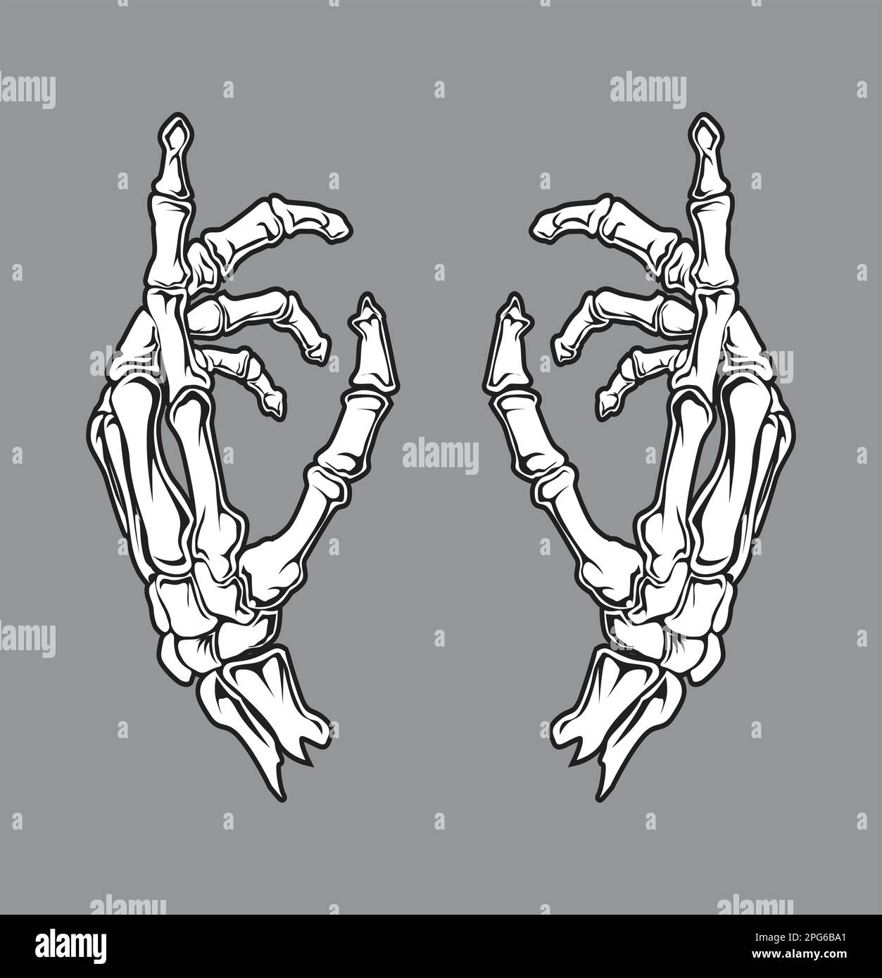 Hand skeleton bones vector image illustrations Stock Vector Image & Art ...