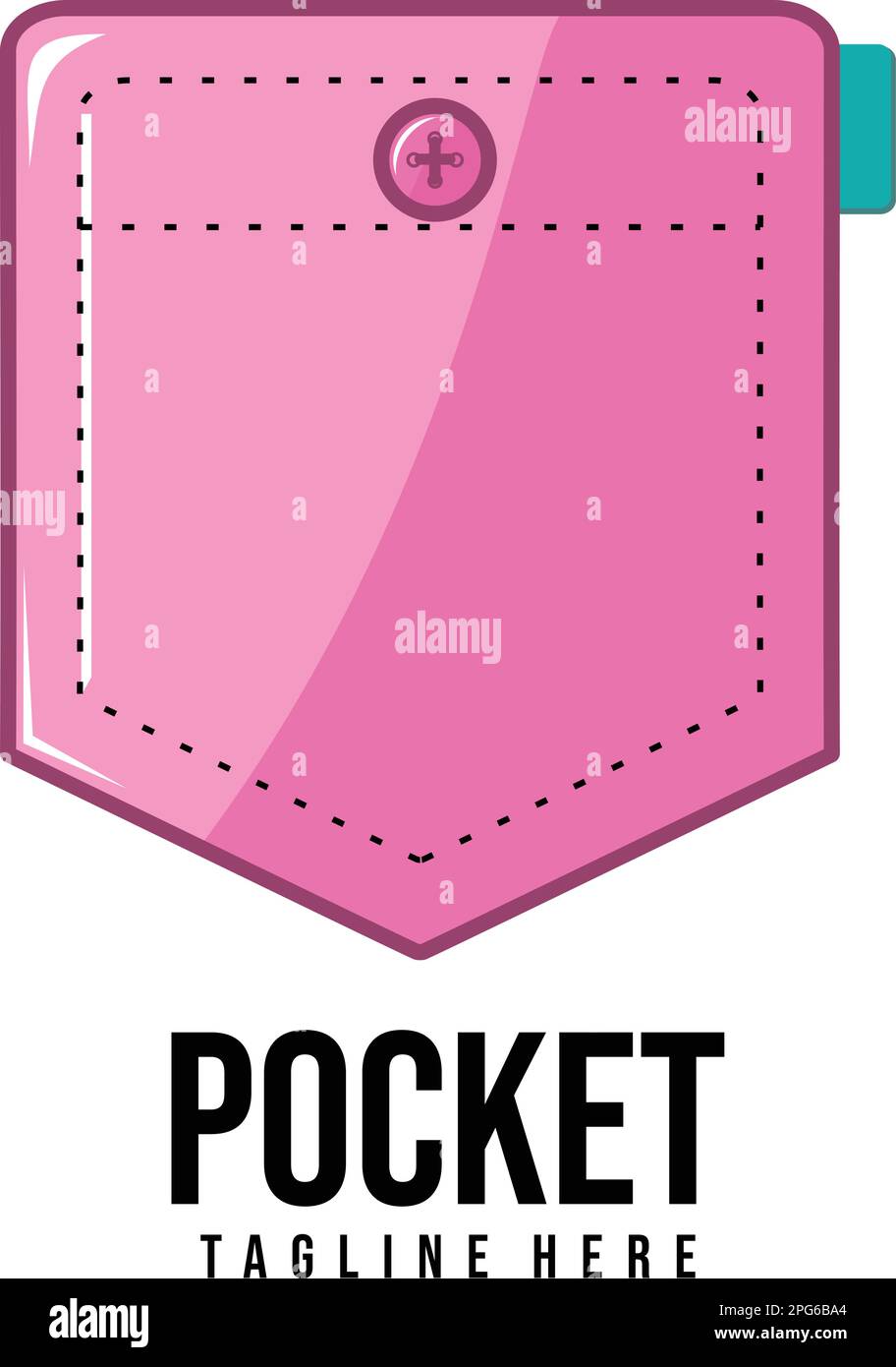 Pocket shirt pants logo symbol vector image illustrations Stock Vector ...