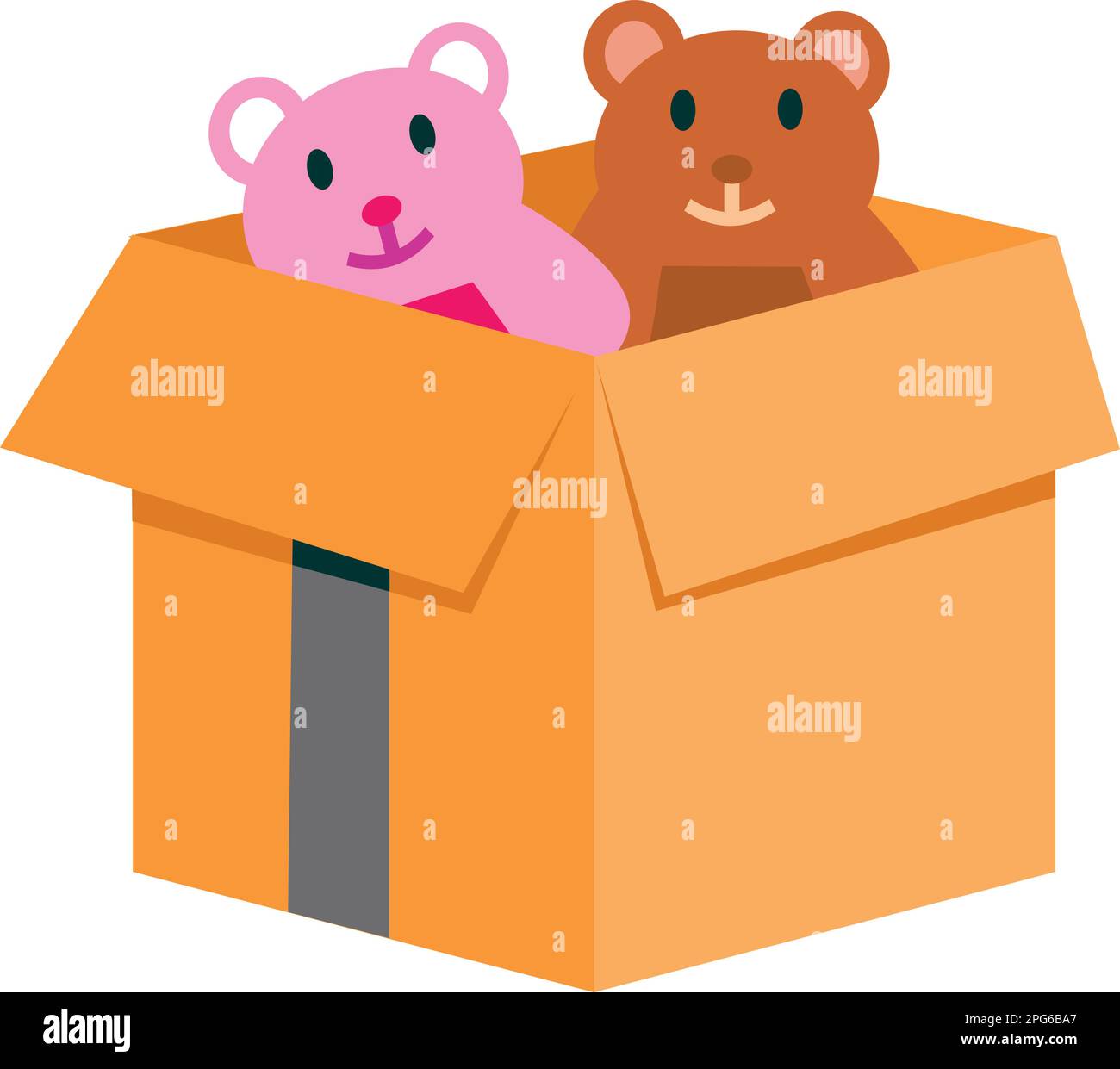 Cardboard box brown duz vector image illustrations Stock Vector Image ...