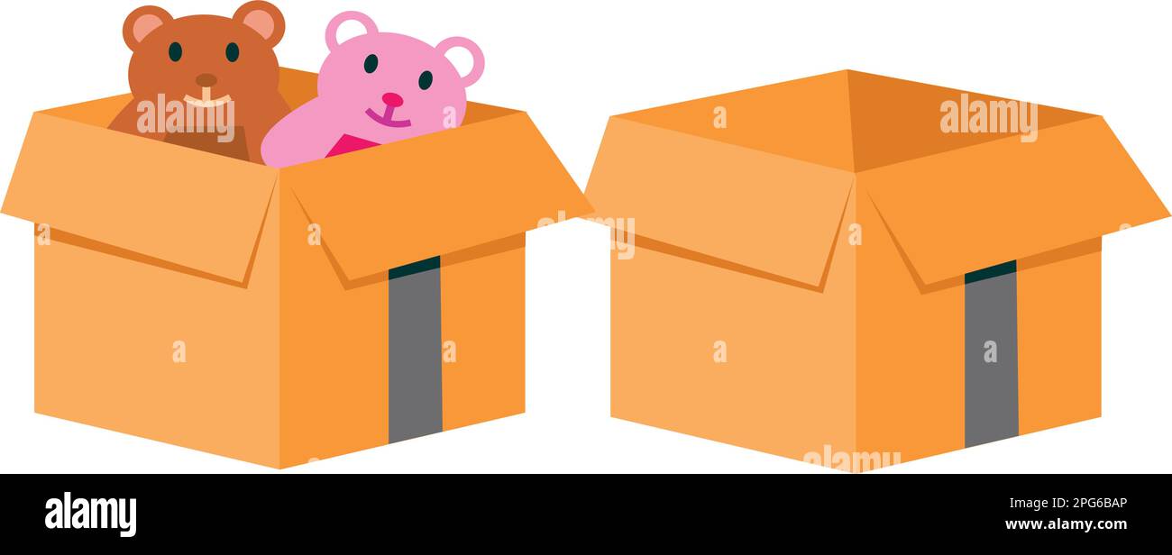 Cardboard box brown duz vector image illustrations Stock Vector Image ...