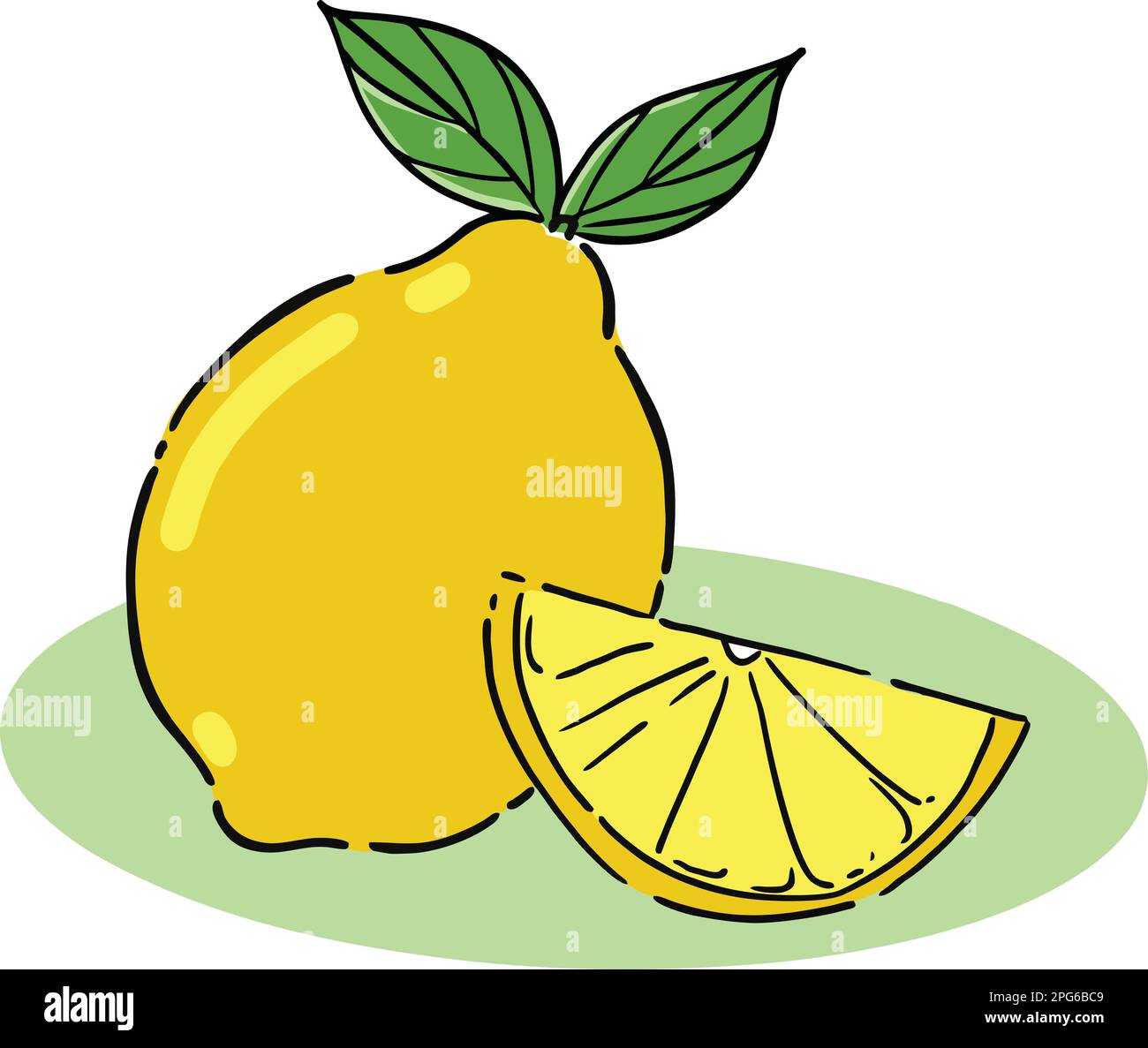Orange Lemon fruit vector image illustrations Stock Vector Image & Art ...