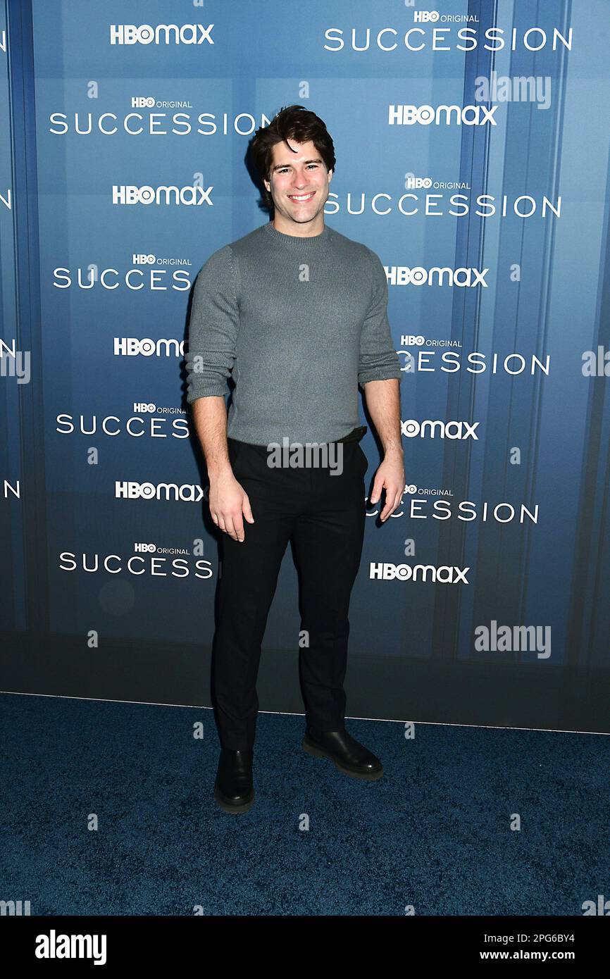 Asher Grodman attends HBO's "Succession" red carpet premiere for the ...