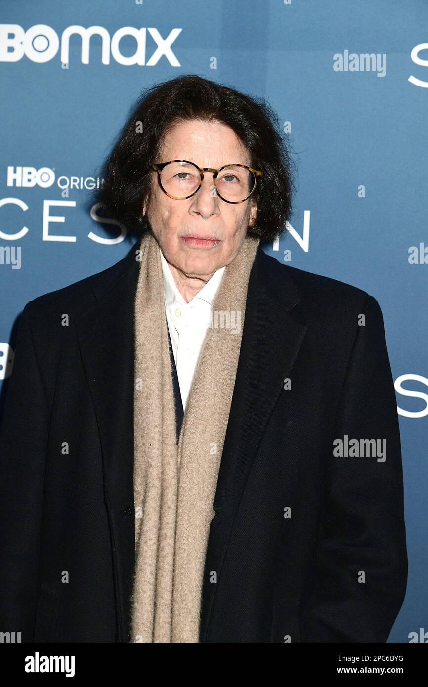 Fran Lebowitz attends HBO's "Succession" red carpet premiere for the ...