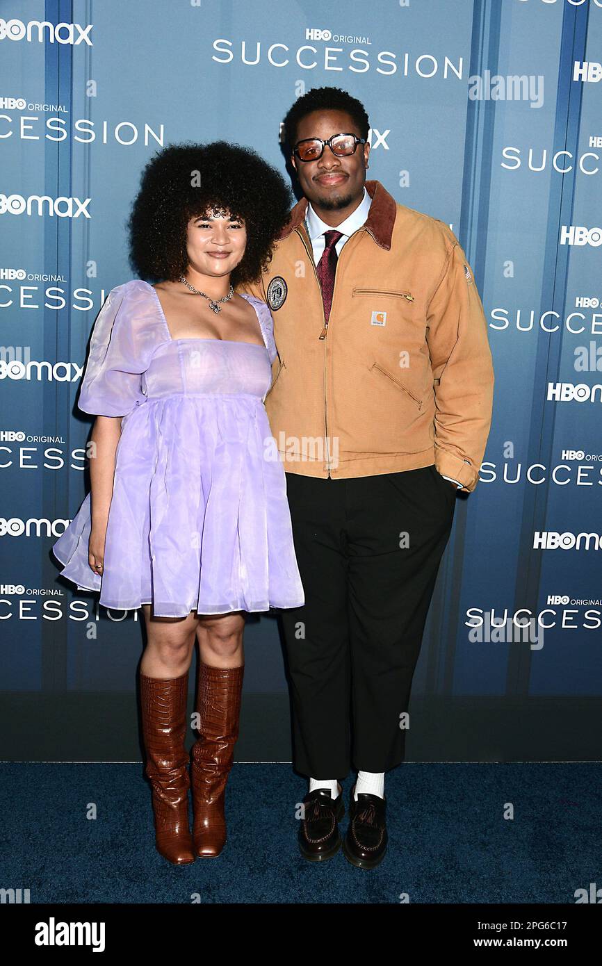 Zoe Smith and Devon Walker from SNL attend HBO's "Succession" red ...