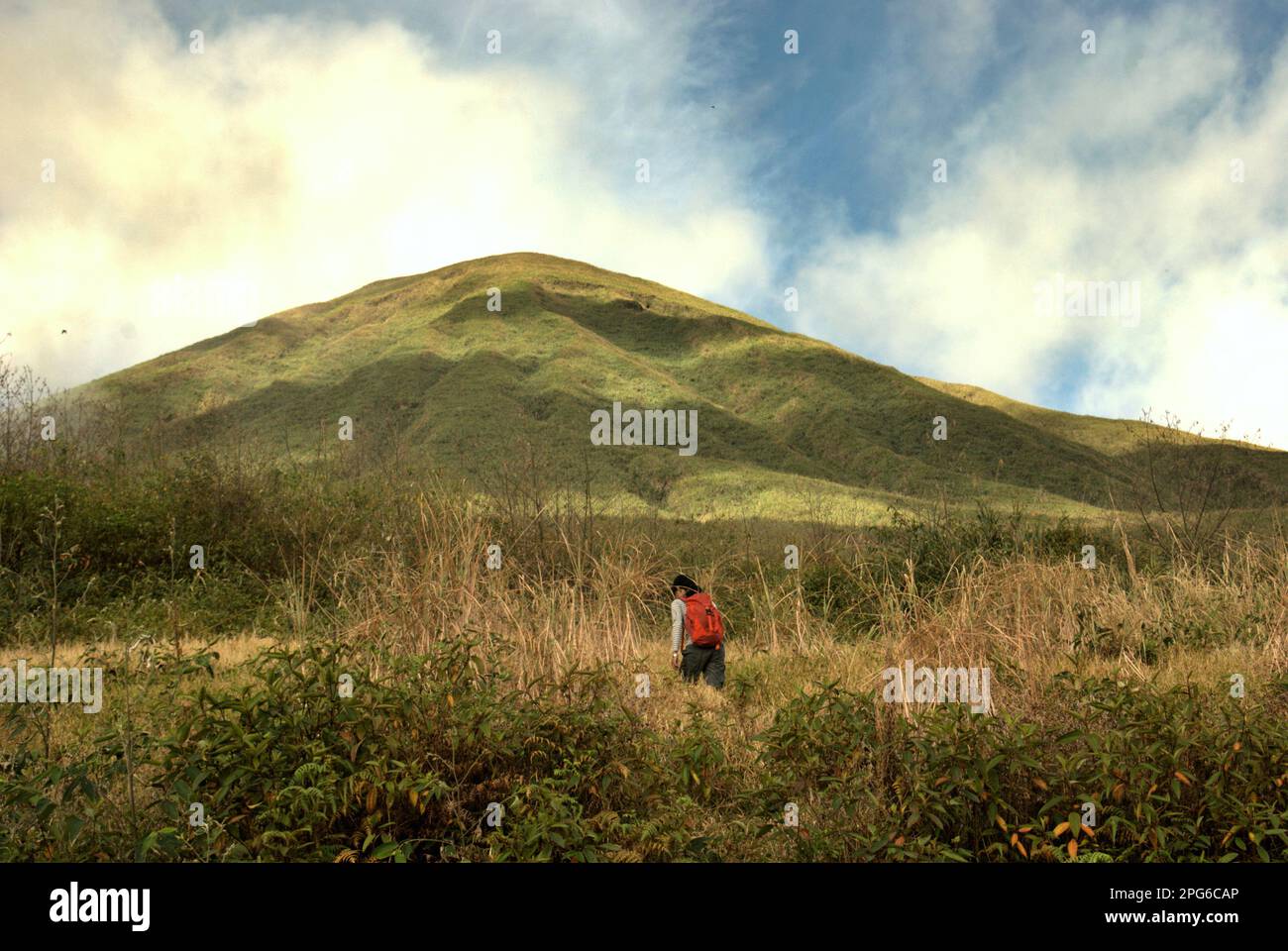 Mount Lokon, an active volcano in Tomohon, North Sulawesi, Indonesia ...