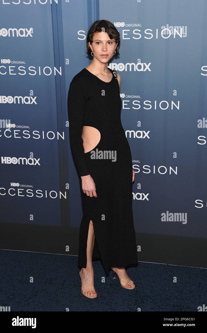 New York, USA. 20th Mar, 2023. Eili Harboe attends HBO's "Succession ...