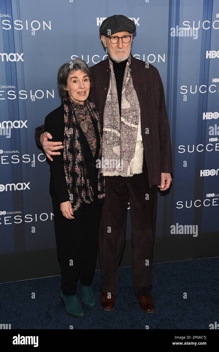 New York, USA. 20th Mar, 2023. James Cromwell and Anna Stuart attend ...