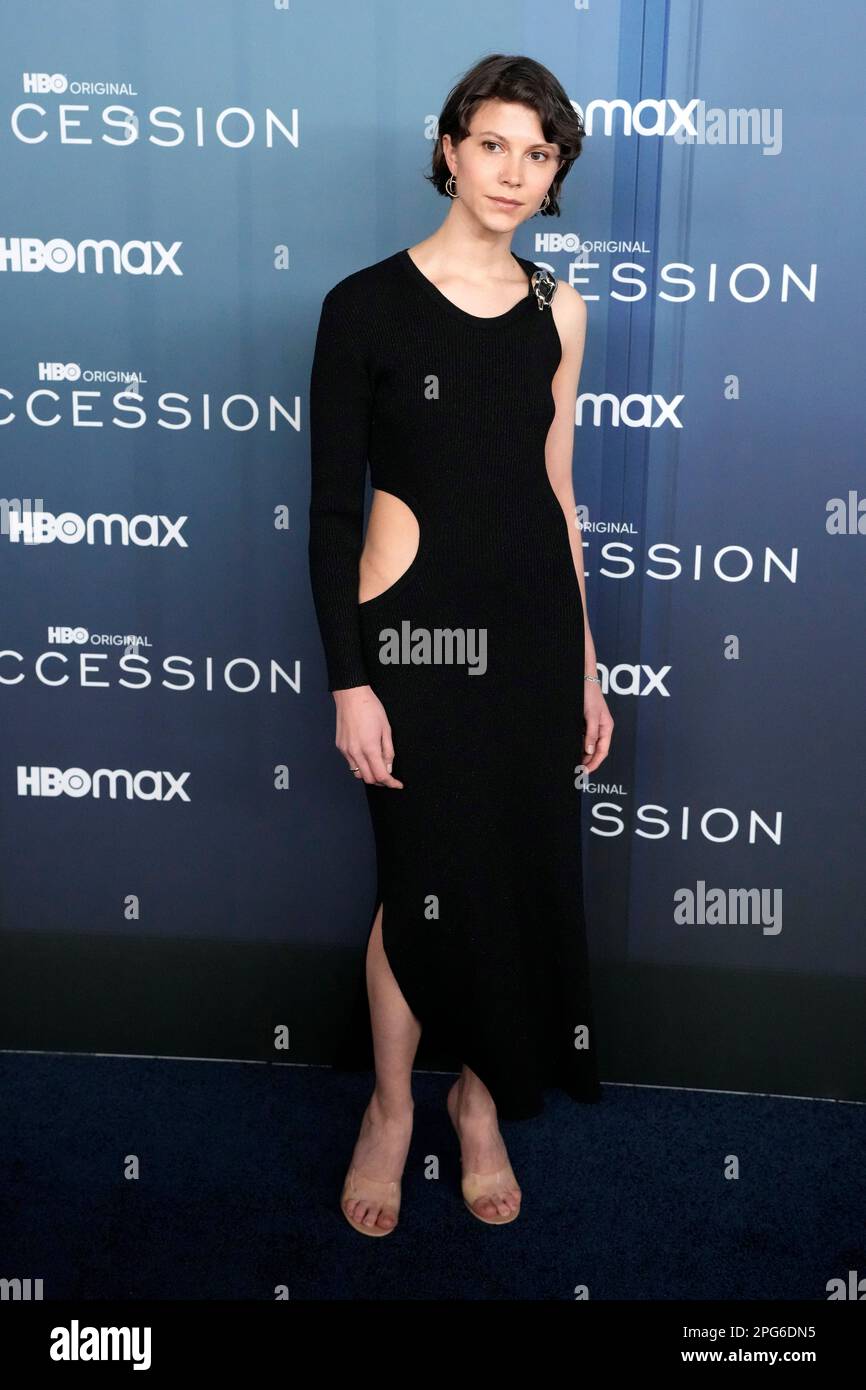 Eili Harboe attends the premiere of HBO's "Succession" season four at ...
