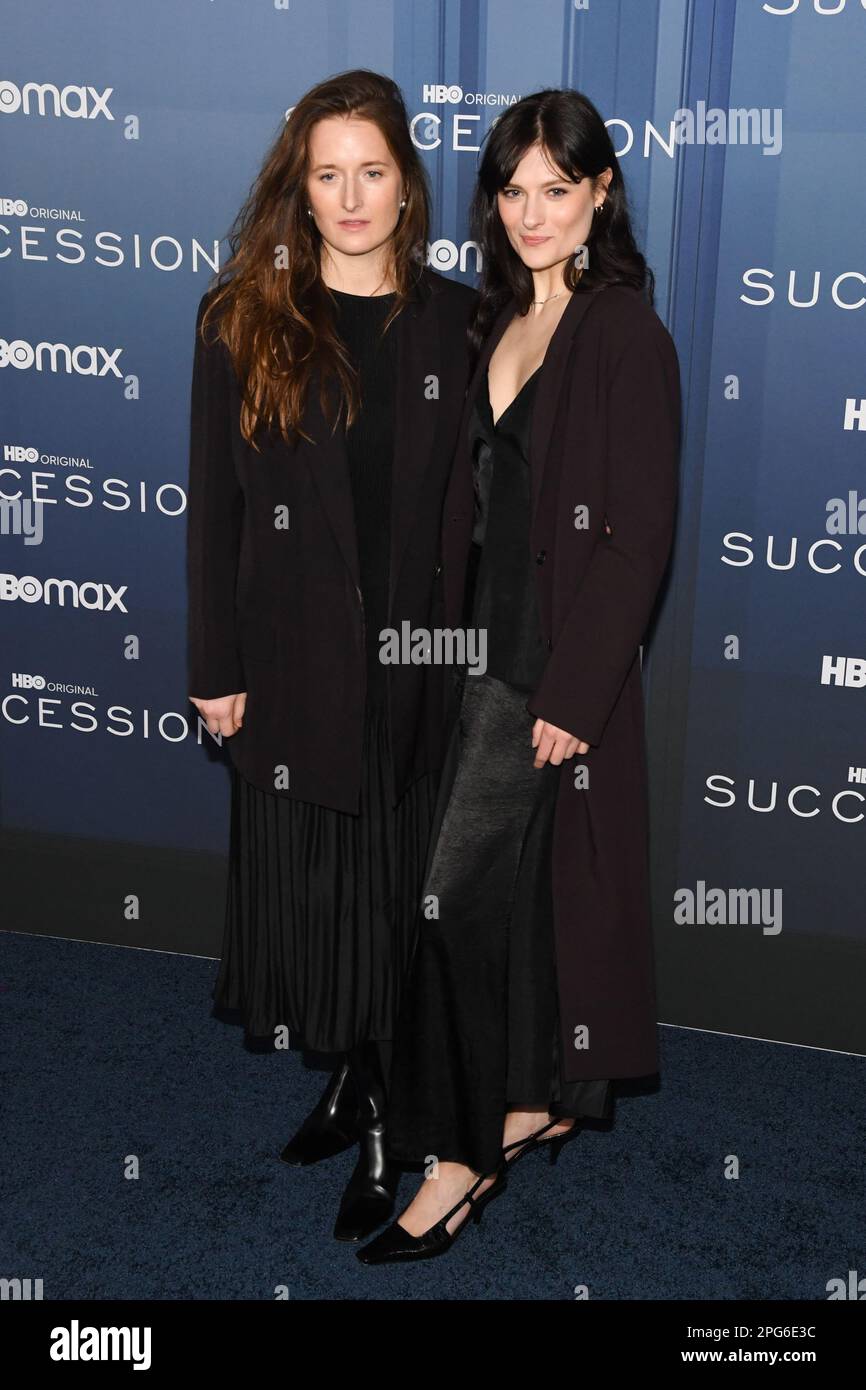 New York, USA. 20th Mar, 2023. Grace Gummer and Louisa Jacobson attend ...