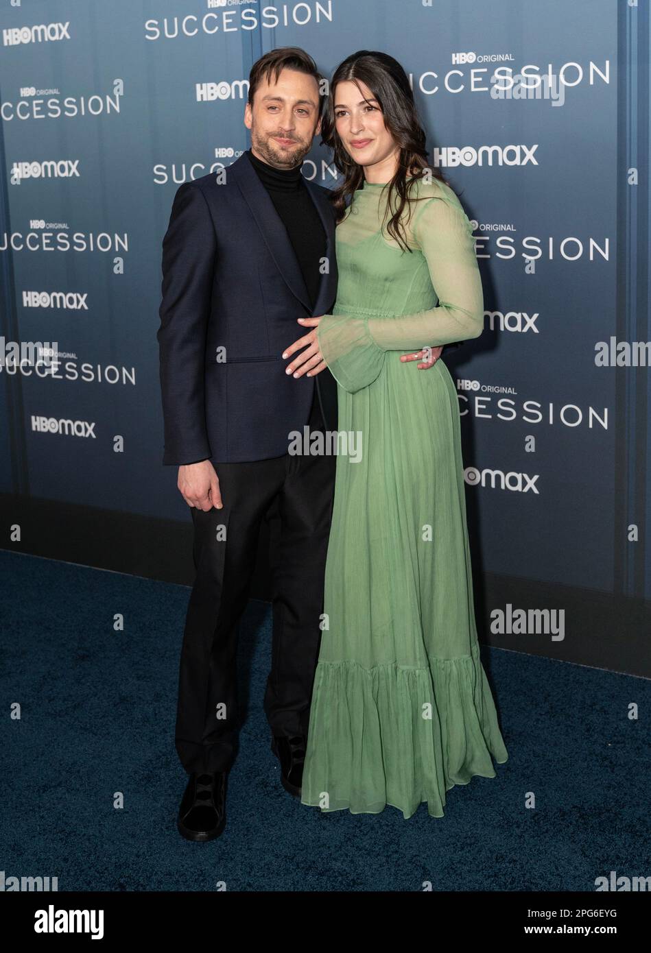 Kieran Culkin and Jazz Charton attend HBO's "Succession" Season 4 ...