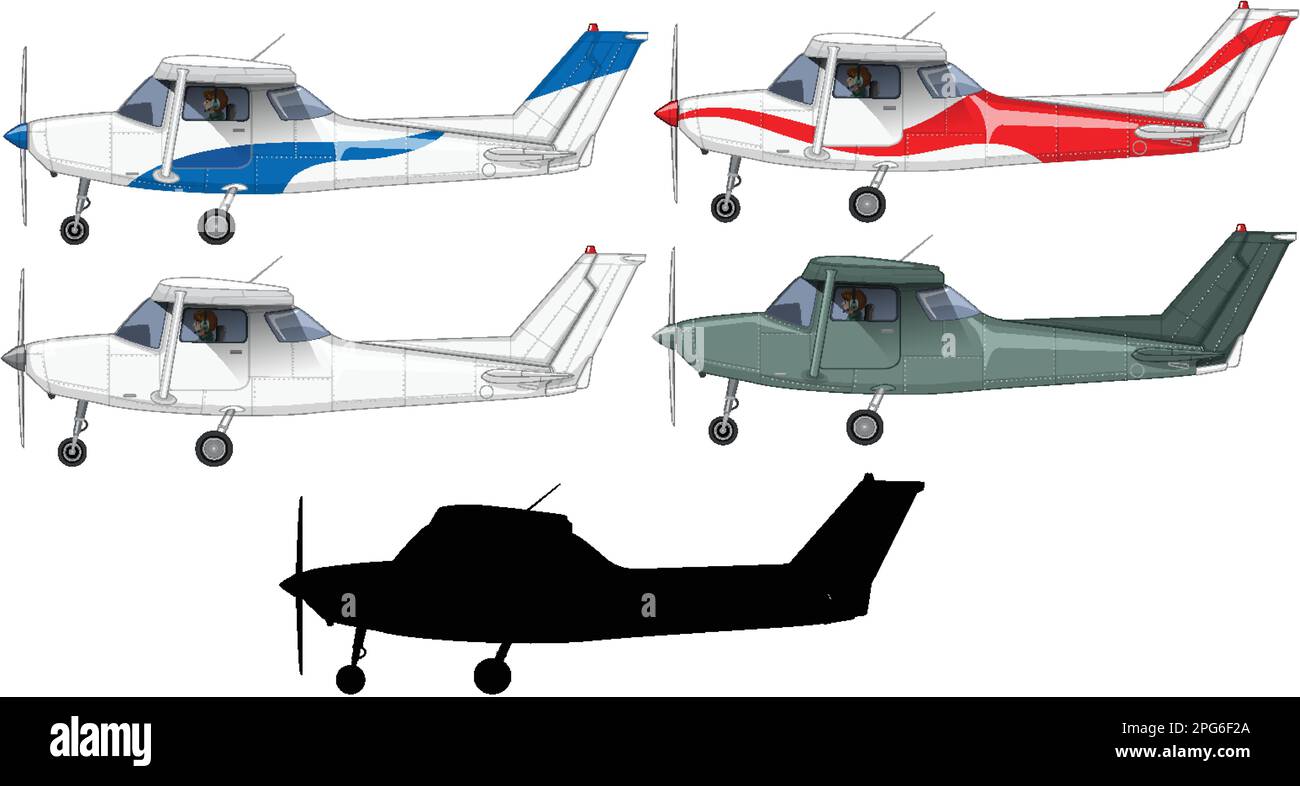 Side View of Light Aircraft illustration Stock Vector Image & Art - Alamy