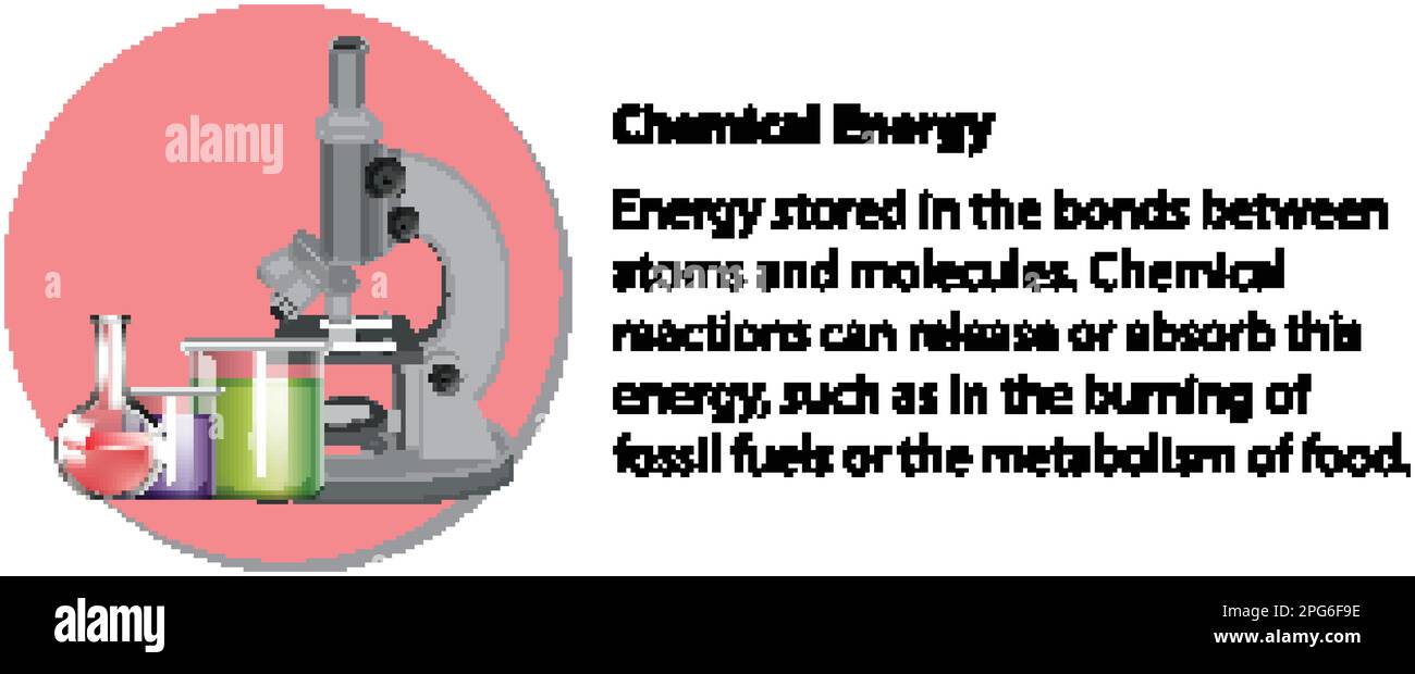 Chemical Energy with explanation illustration Stock Vector Image & Art ...