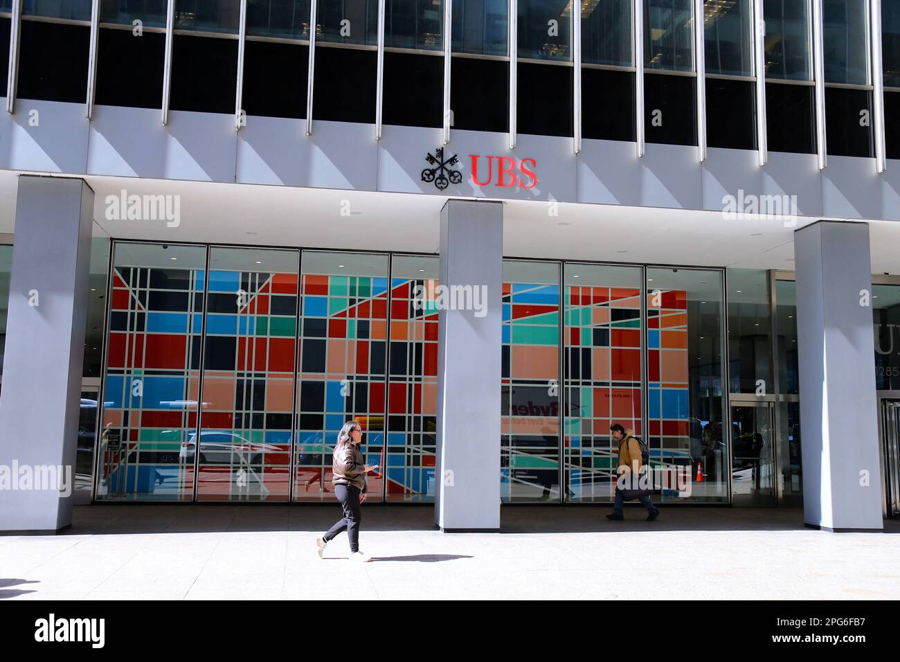 New York City, United States. 20th Mar, 2023. UBS Financial Services ...