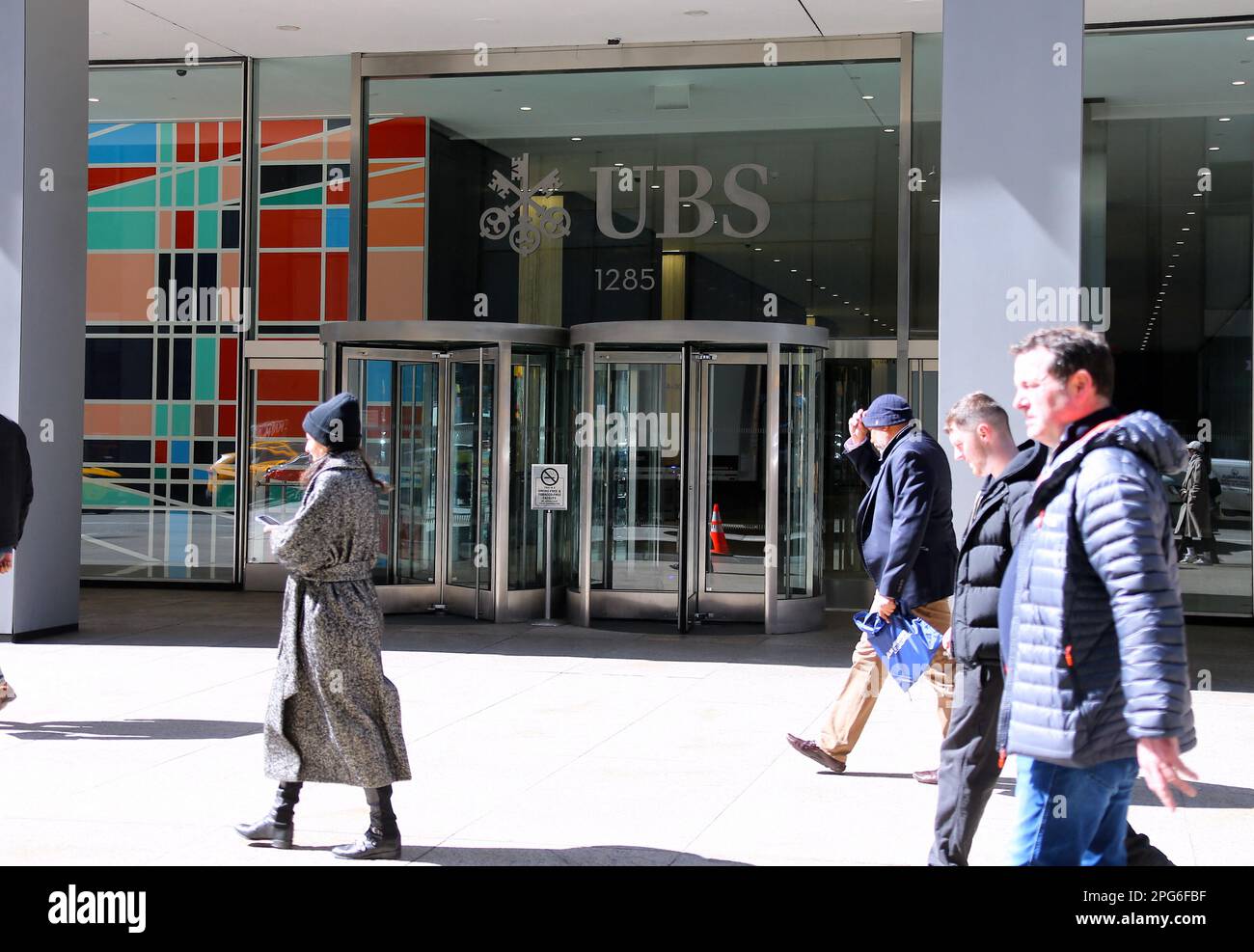 New York City, United States. 20th Mar, 2023. UBS Financial Services ...