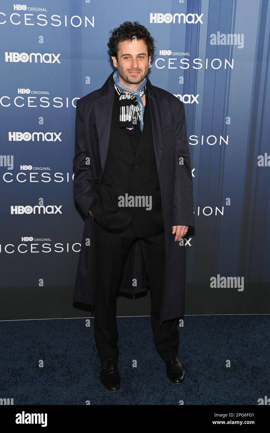 New York, USA. 20th Mar, 2023. Luke Kirby attends HBO's "Succession ...