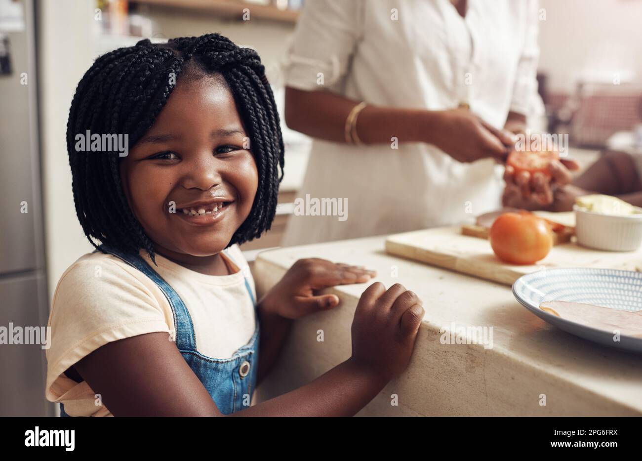 Lunch time is my favorite time pf the day. Portrait of an adorable ...
