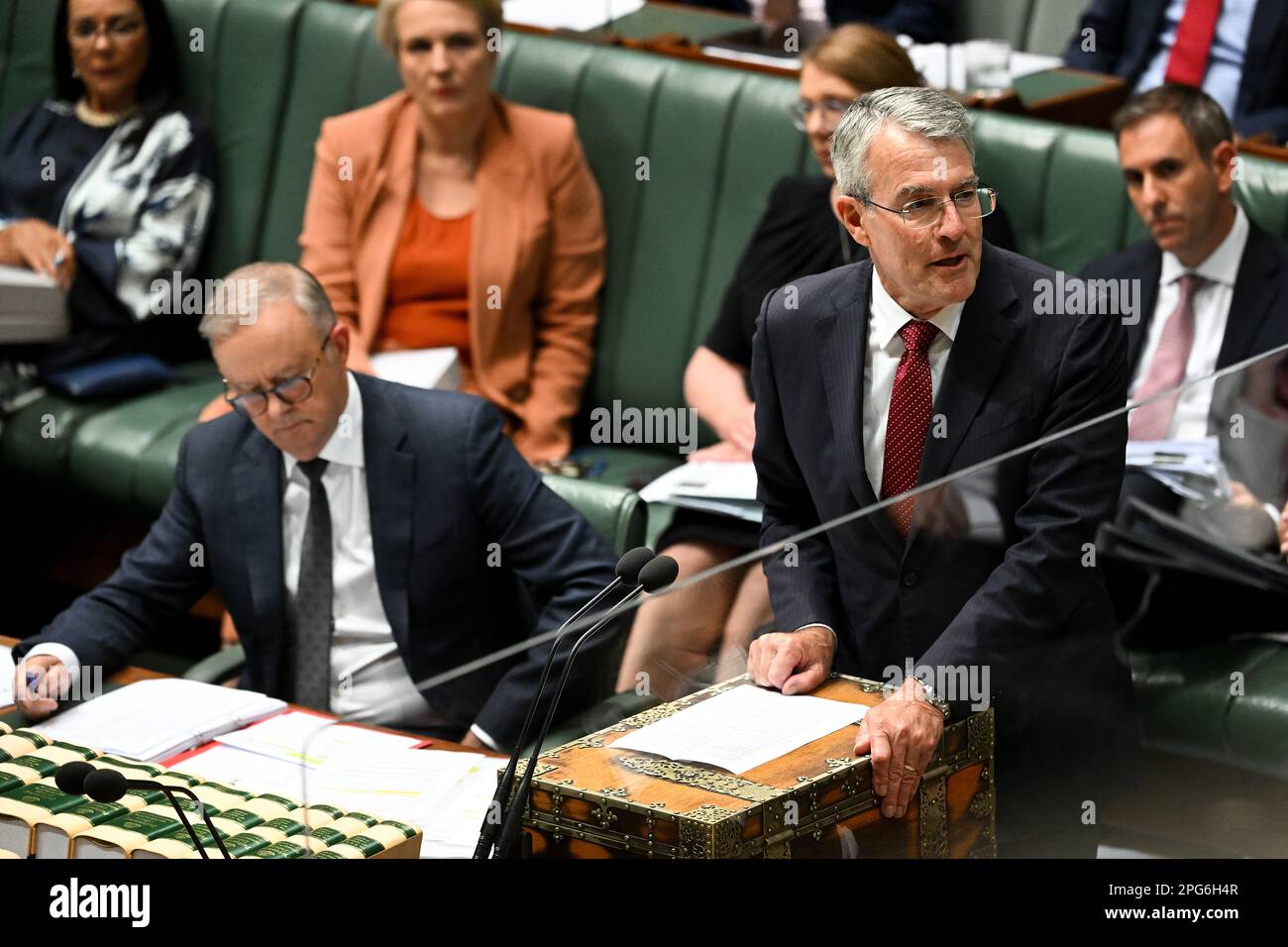 Australian Attorney-General Mark Dreyfus speaks during House of ...