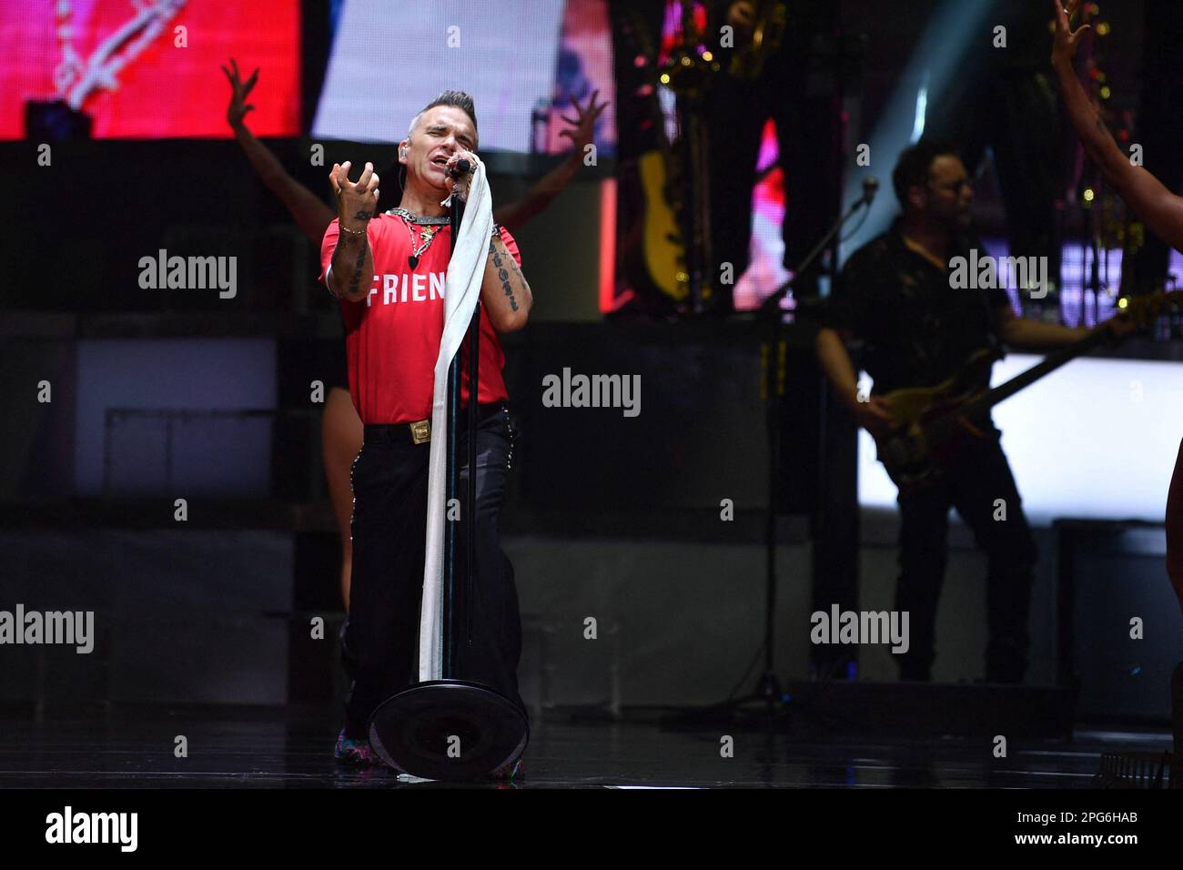 NO USE AFTER APRIL 4, 2023 - Robbie Williams performs at the Accor ...