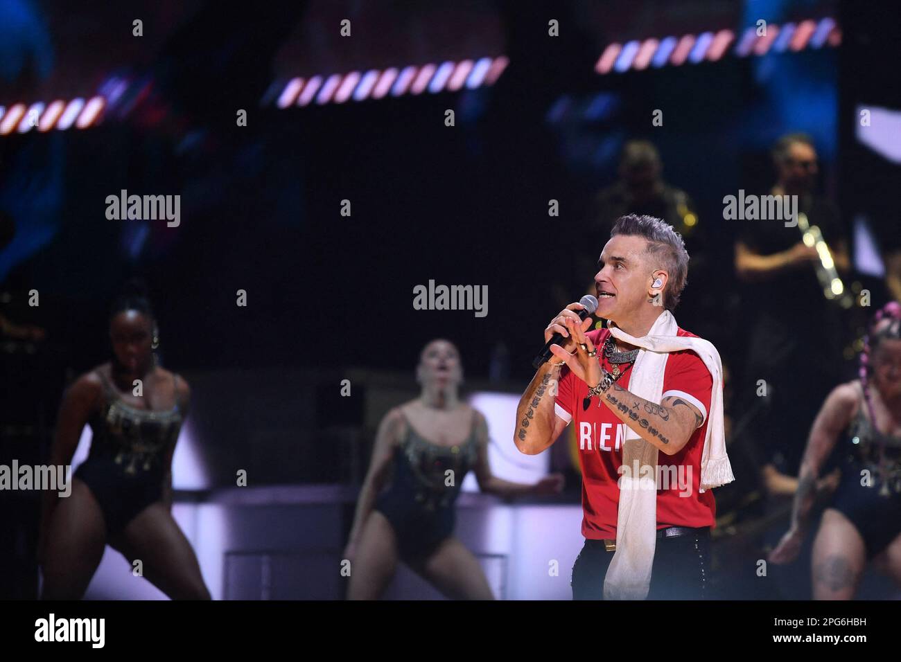 NO USE AFTER APRIL 4, 2023 - Robbie Williams performs at the Accor ...
