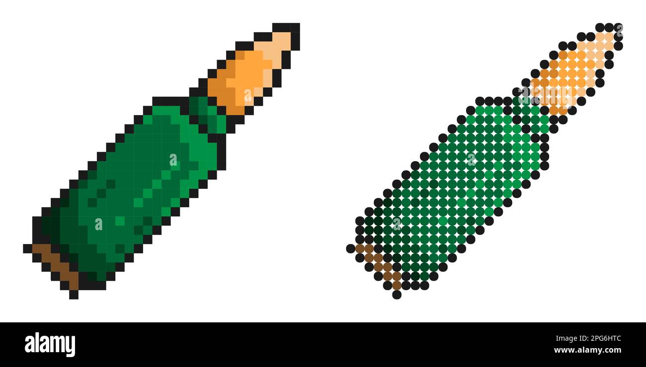 Pixel icon. Automatic weapon bullet. Soldier weapon. Simple retro game ...
