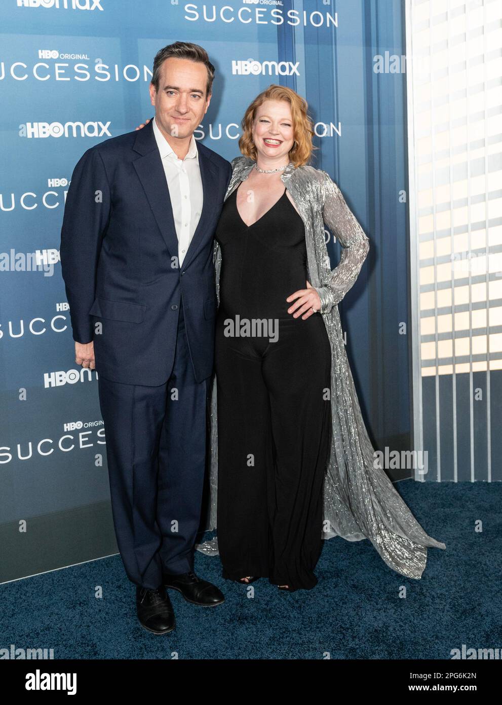 Matthew Macfadyen and Sarah Snook attend HBO's "Succession" Season 4 ...