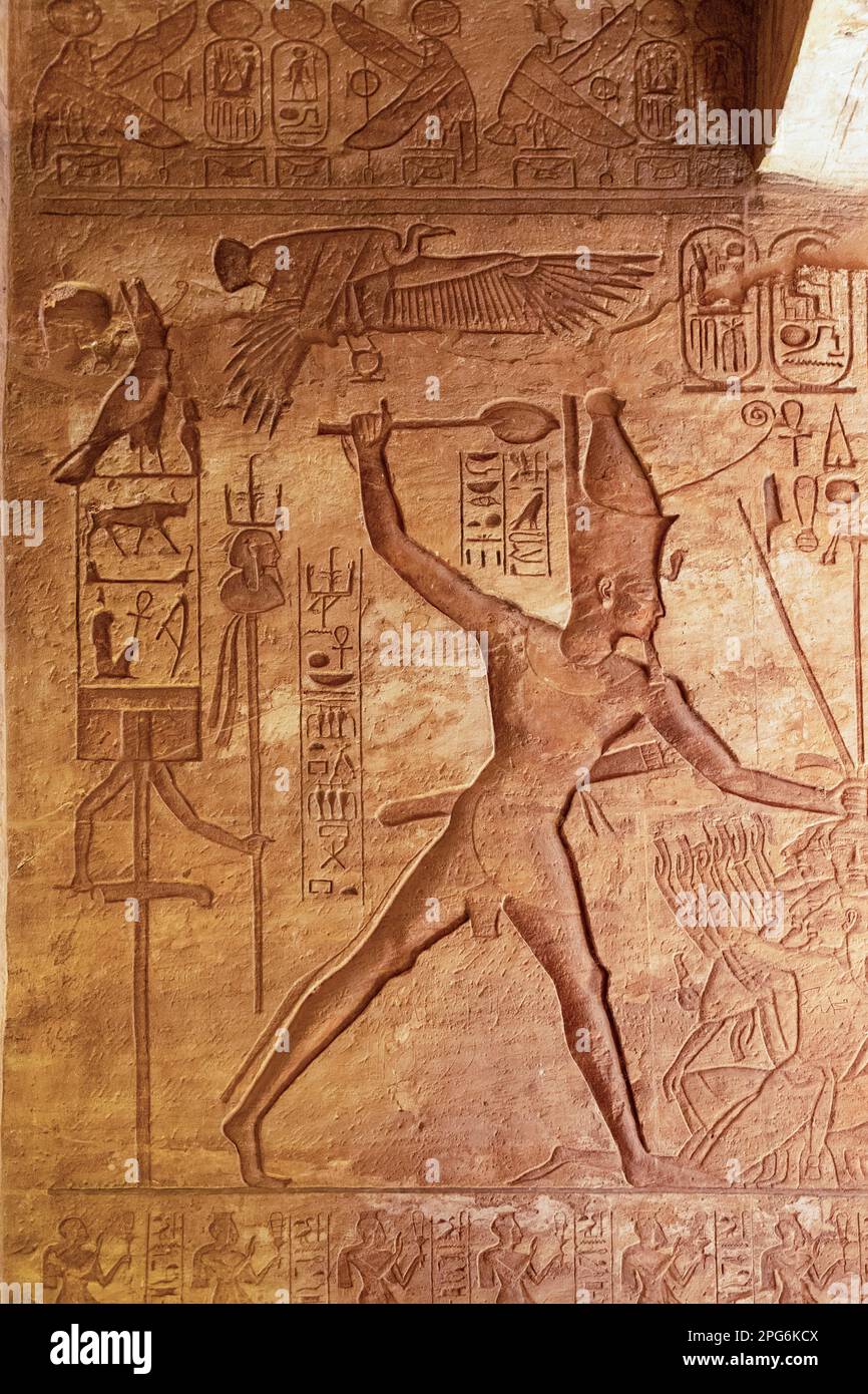 Inside Main Temple of Abu Simbel, Egypt Stock Photo - Alamy