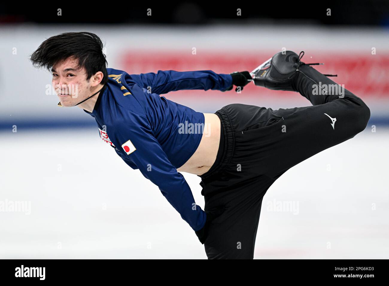 Kazuki TOMONO (JPN), during Men Practice, at the ISU World Figure Skating Championships 2023, at ...