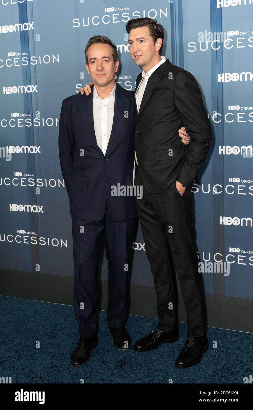 New York, USA. 20th Mar, 2023. Matthew Macfadyen and Nicholas Braun ...