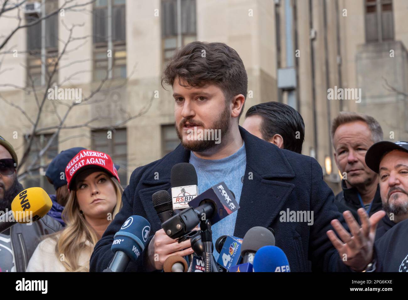 New York, United States. 20th Mar, 2023. Conservative activist Gavin ...