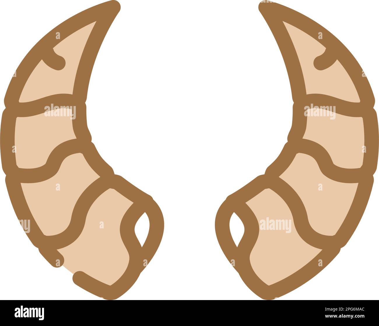 goat horn animal color icon vector illustration Stock Vector Image ...