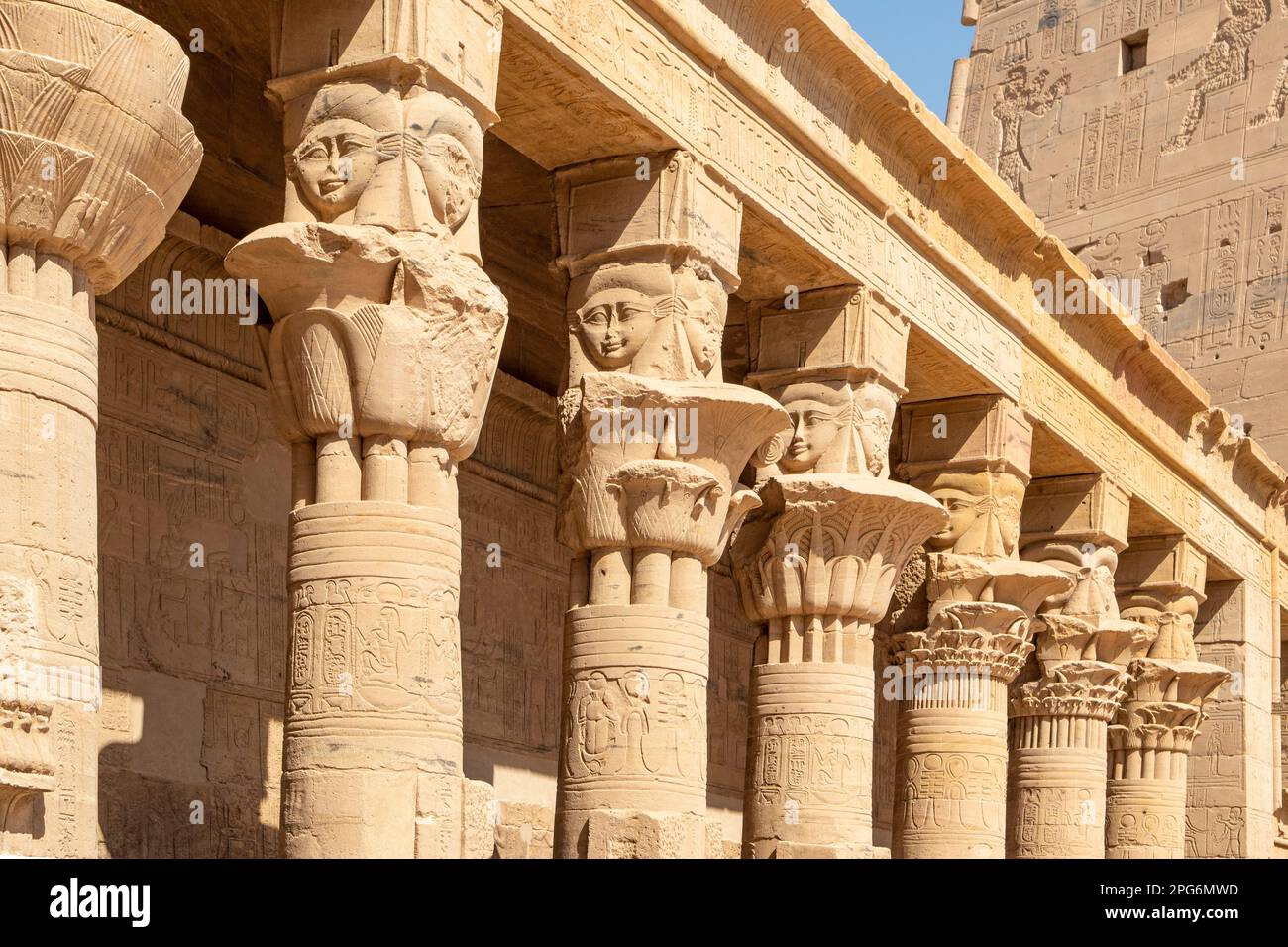 Column philae temple hi-res stock photography and images - Alamy