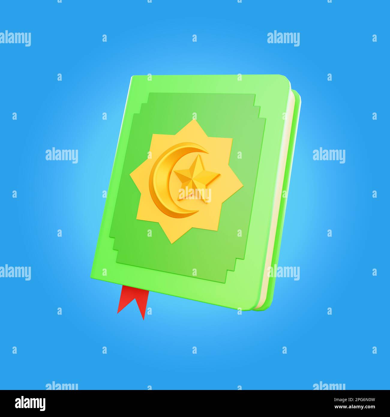 3d rendering al quran ramadan icon Stock Photo - Alamy