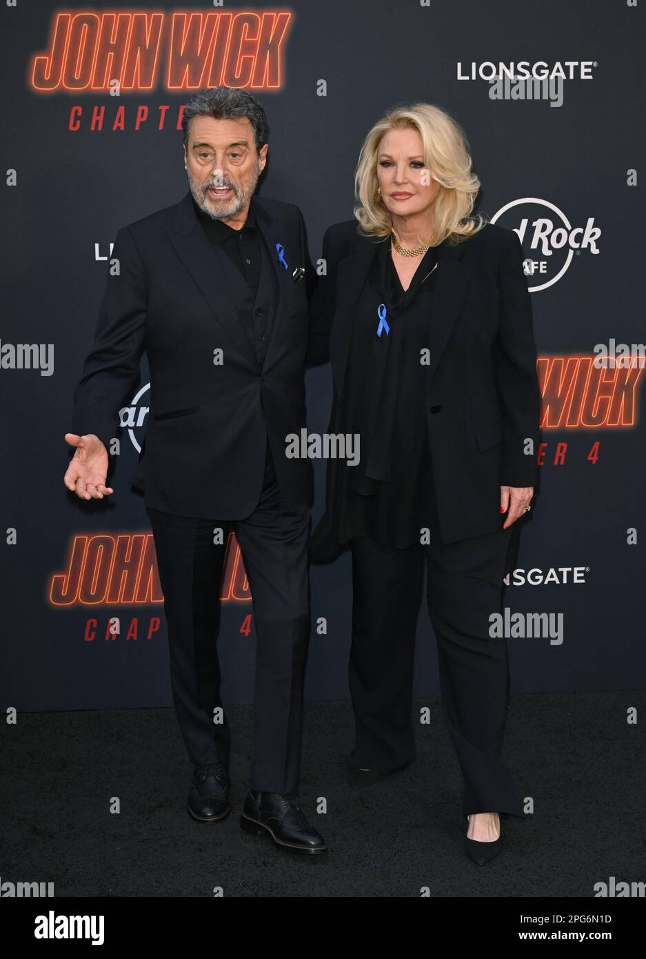 Los Angeles, USA. 20th Mar, 2023. Ian McShane & Gwen Humble at the ...