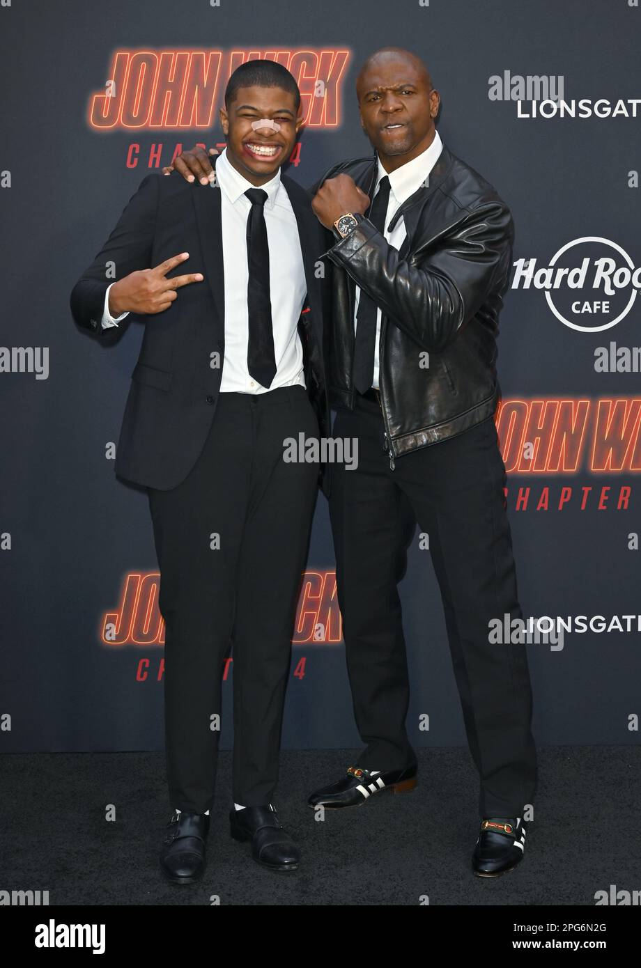 Los Angeles, USA. 20th Mar, 2023. Isaiah Crews & Terry Crews at the ...