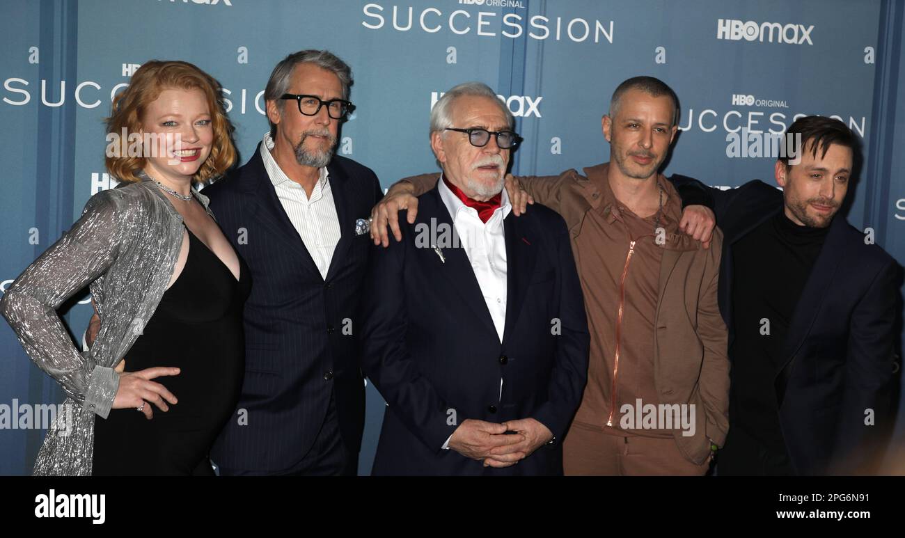 March 20, 2023, New York City, New York, USA: Actors SARAH SNOOK, ALAN ...