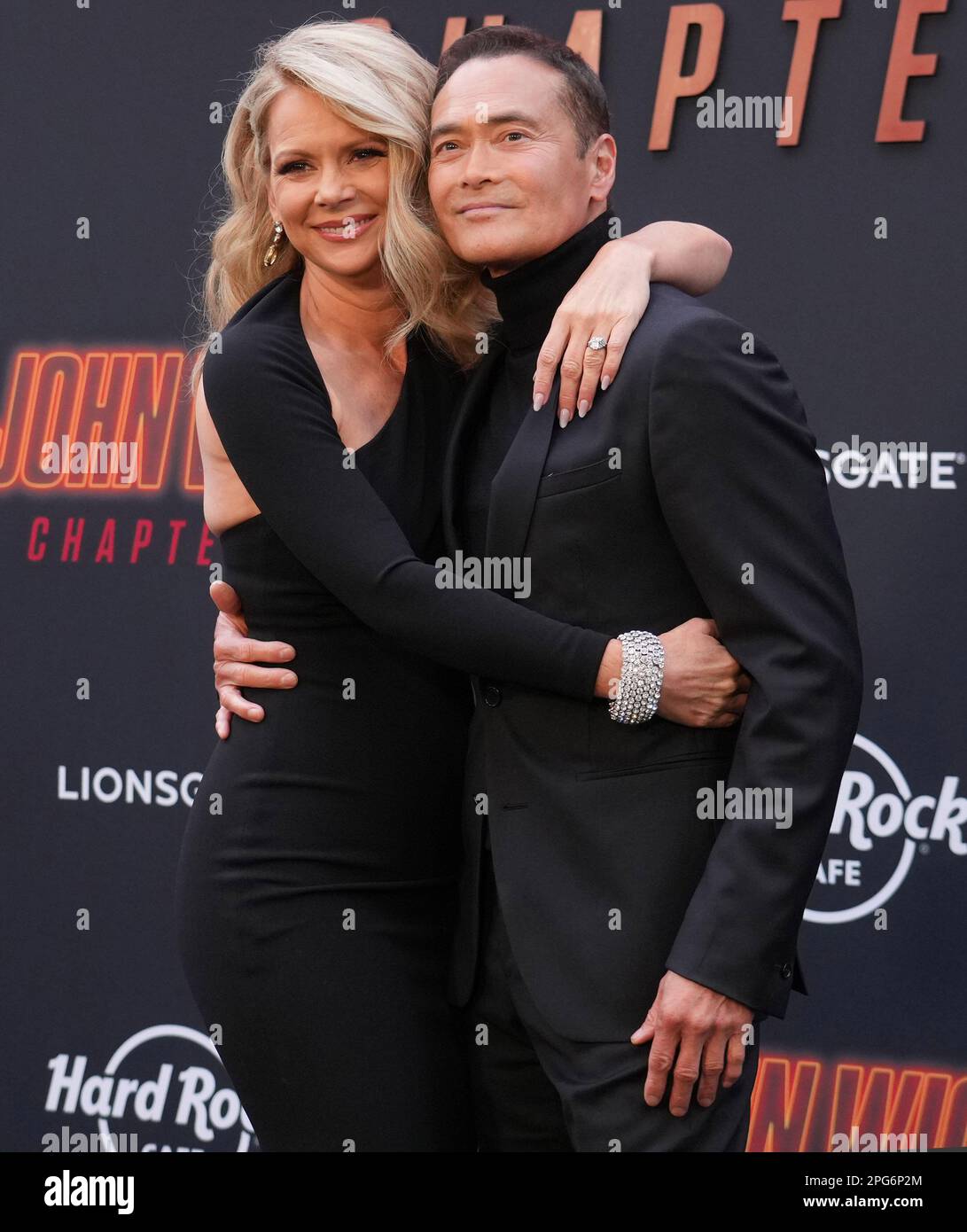 Los Angeles, USA. 20th Mar, 2023. (L-R) Julie Condra and Mark Dacascos ...