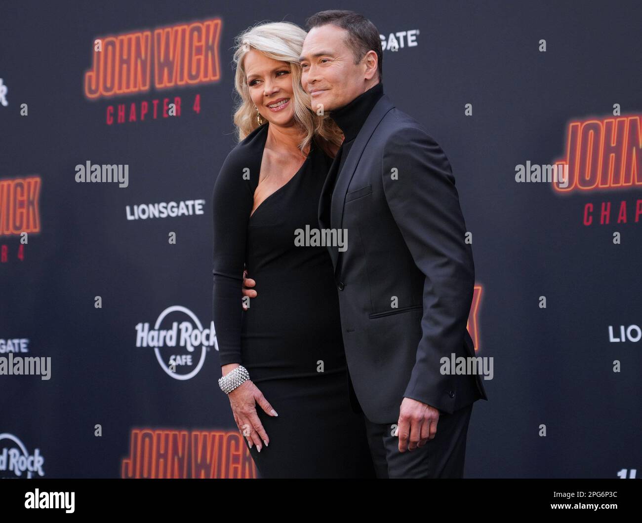 Los Angeles, USA. 20th Mar, 2023. (L-R) Julie Condra and Mark Dacascos ...