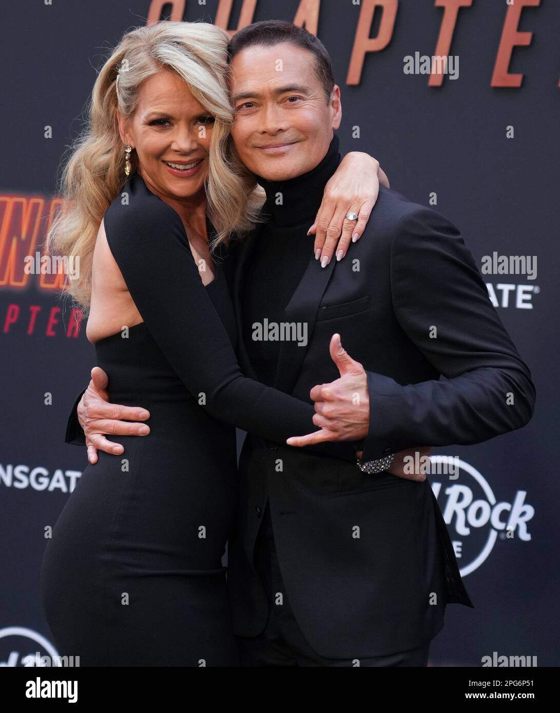 Los Angeles, USA. 20th Mar, 2023. (L-R) Julie Condra and Mark Dacascos ...