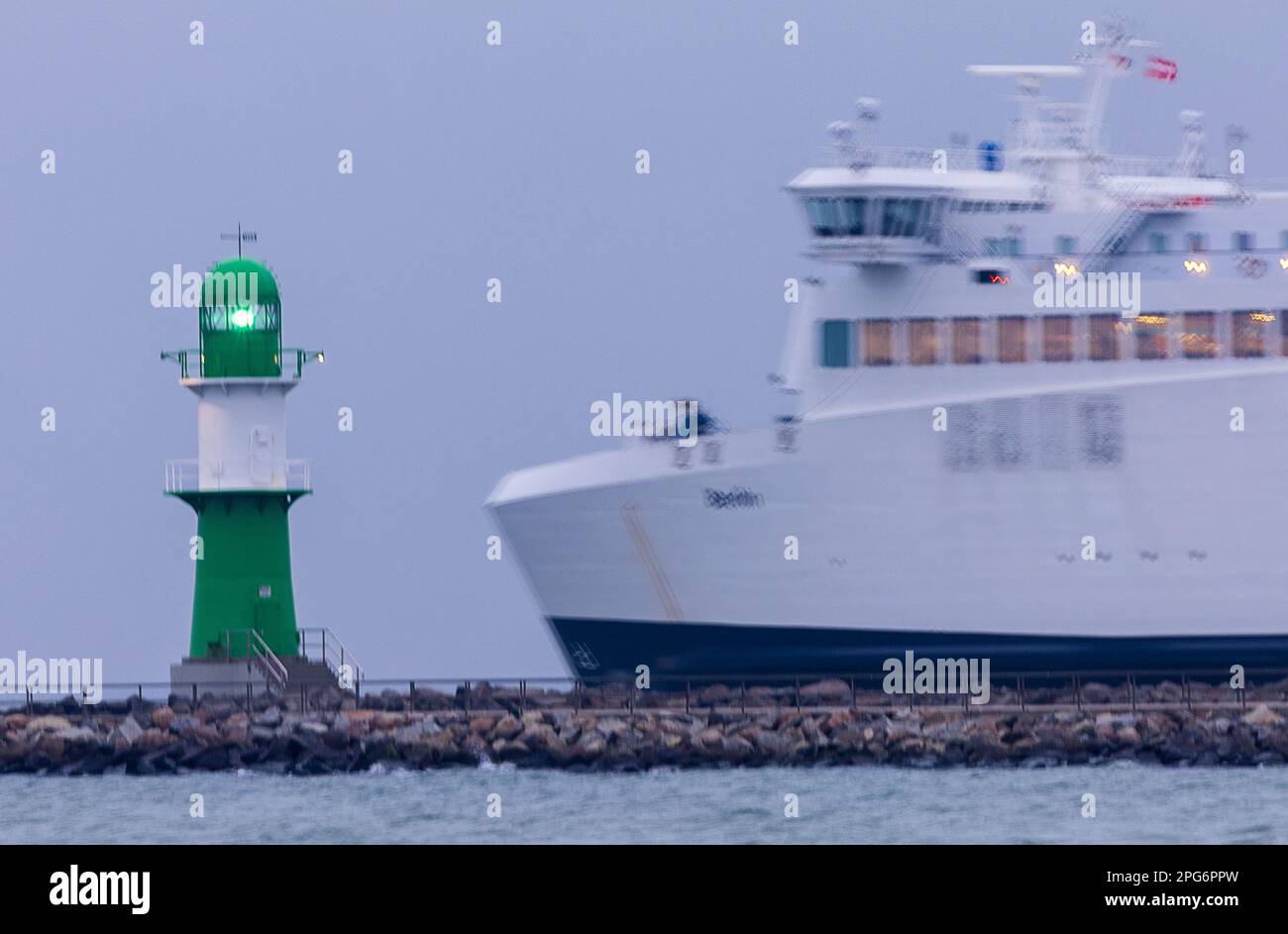 Rostock, Germany. 20th Mar, 2023. The ferry ship "Berlin" of the ...