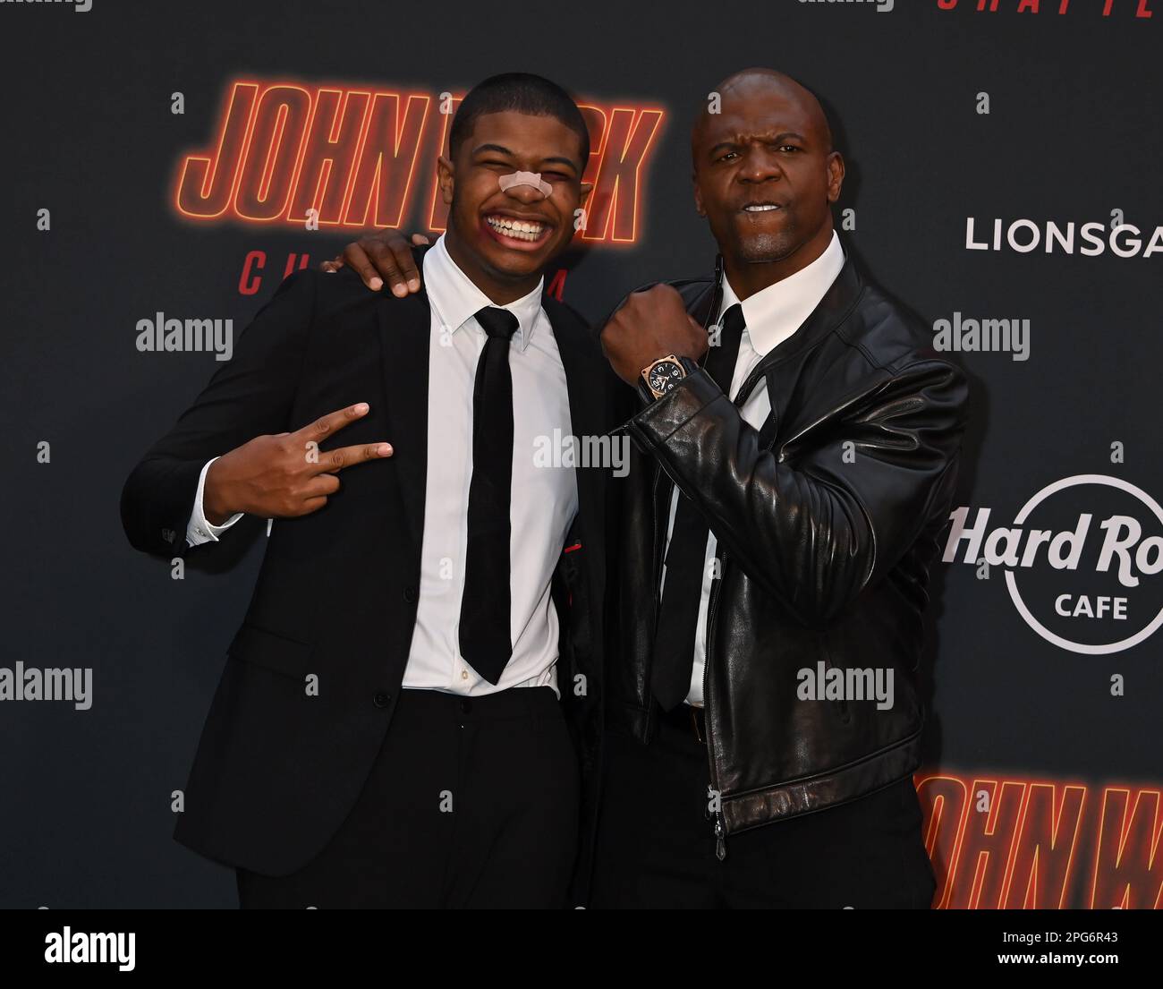 Hollywood, CA. March 20, 2023, Isaiah Crews and Terry Crews arriving at ...