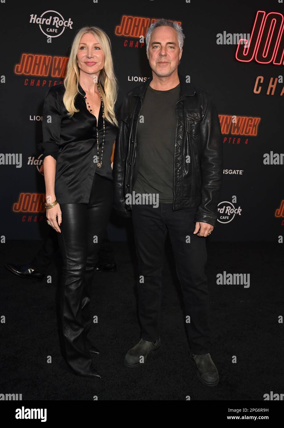 Hollywood, CA. March 20, 2023, Samantha Edge and Titus Welliver ...
