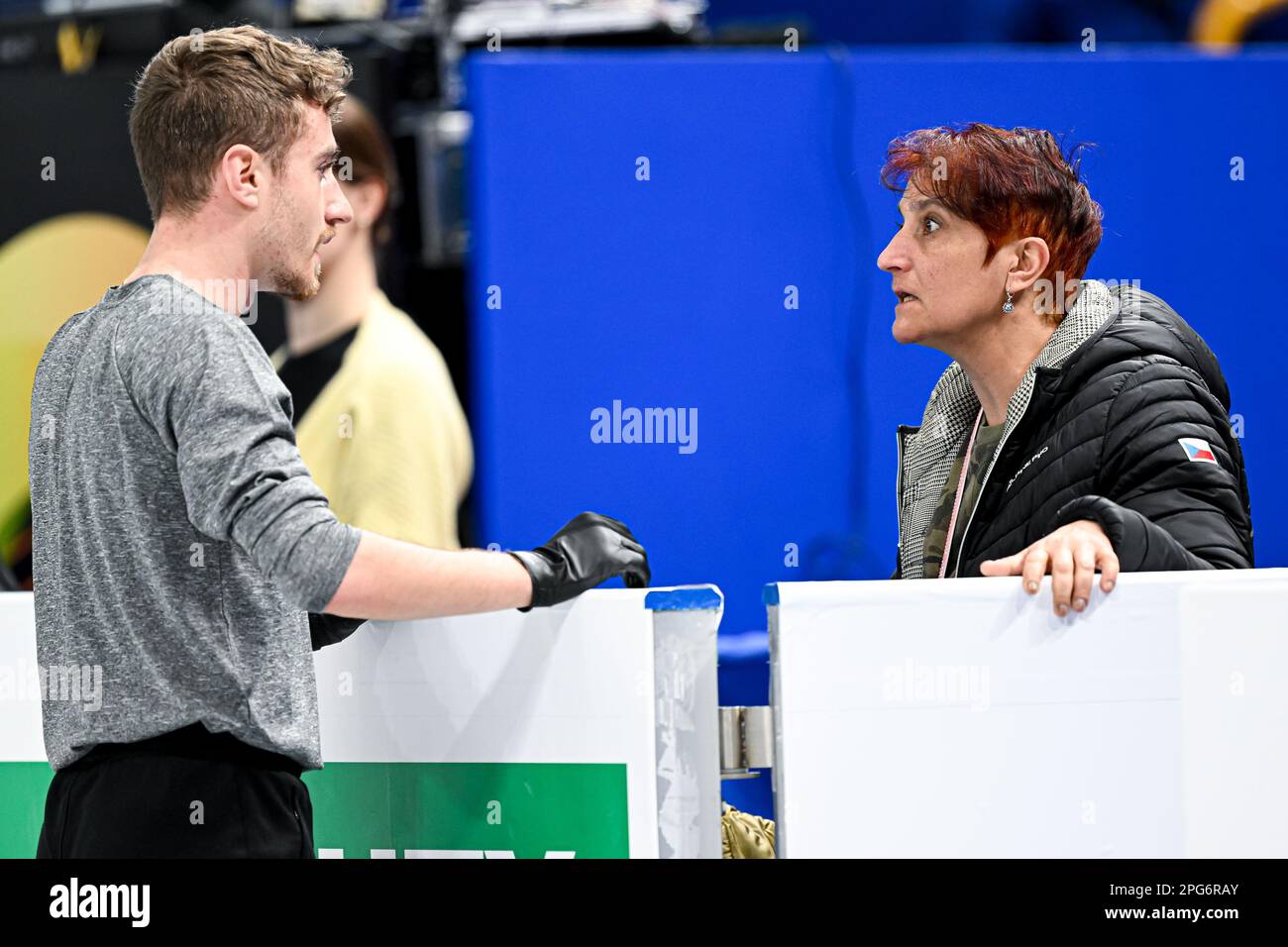 Matteo RIZZO (ITA), during Men Practice, at the ISU World Figure ...