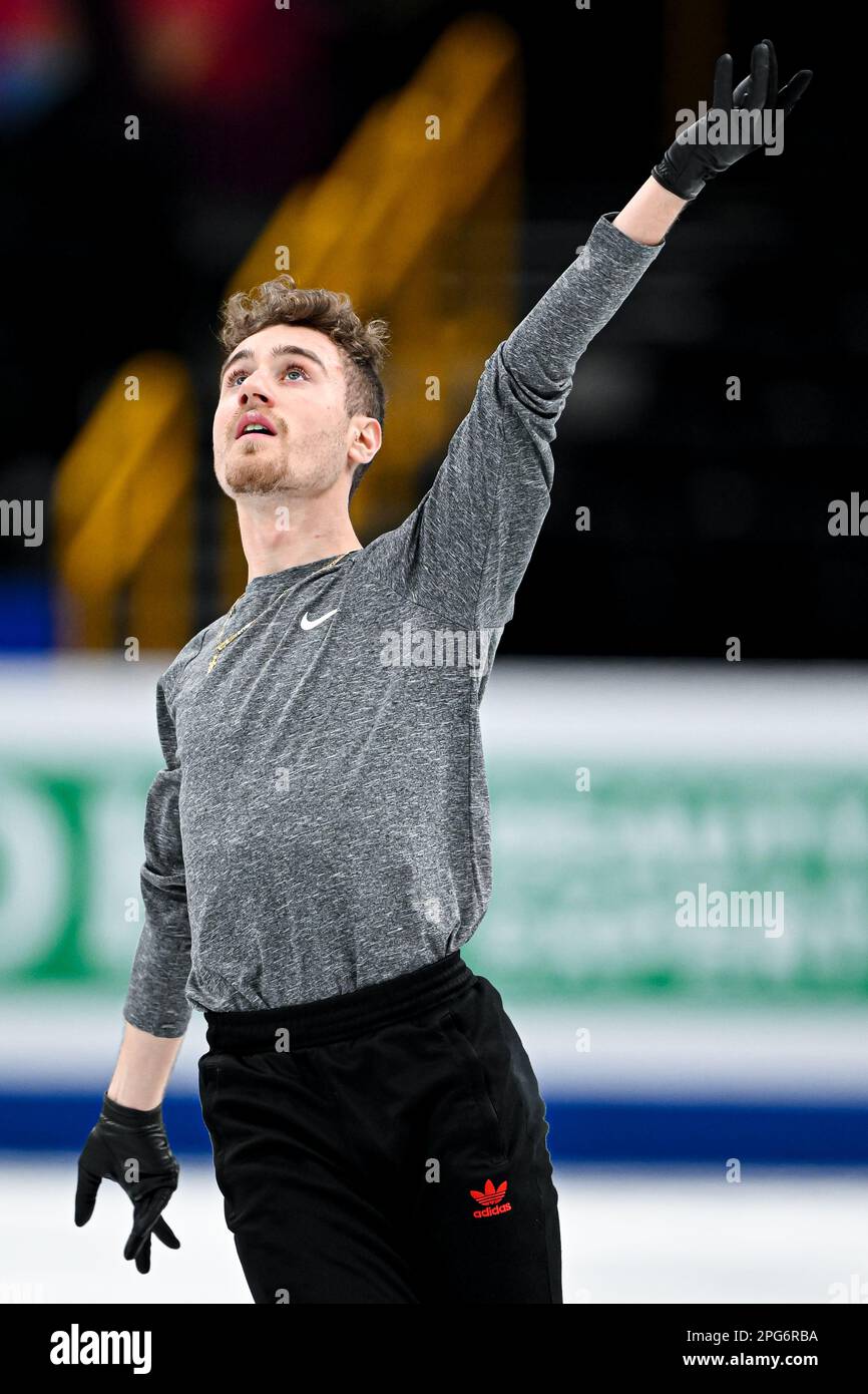 Matteo RIZZO (ITA), during Men Practice, at the ISU World Figure ...