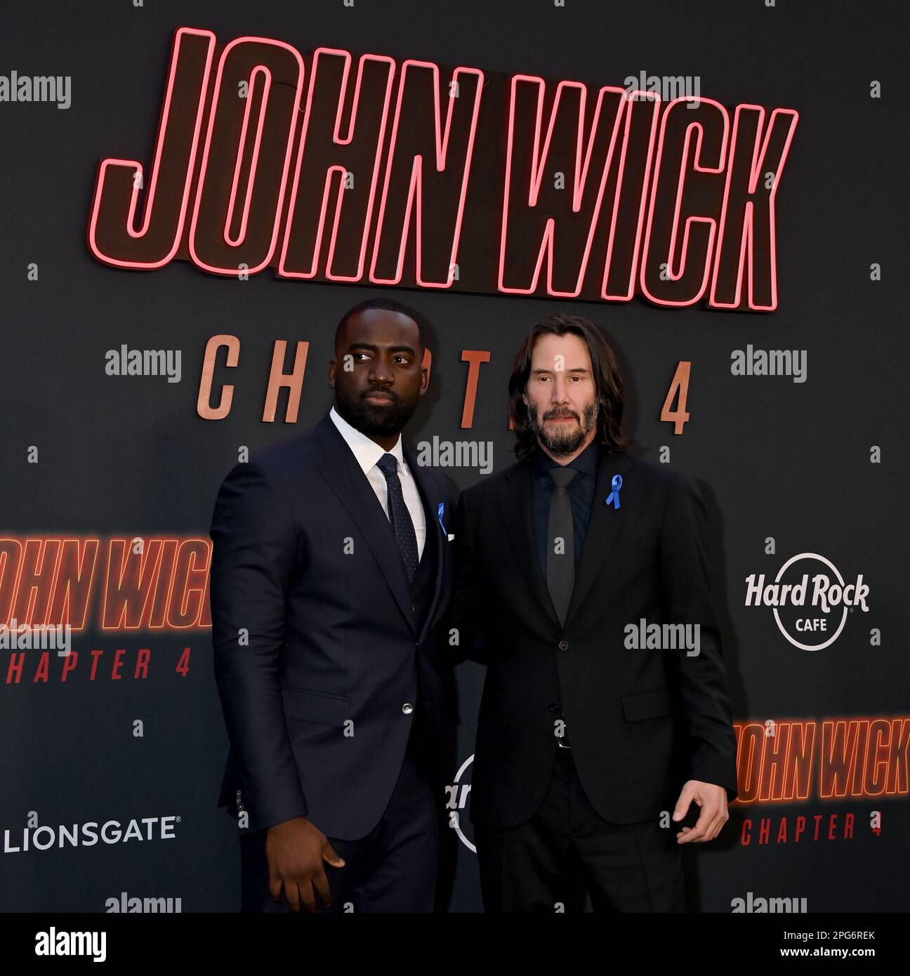 Hollywood, CA. March 20, 2023, Shamier Anderson and Keanu Reeves ...