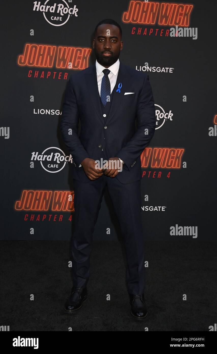 Hollywood, CA. March 20, 2023, Shamier Anderson arriving at the Los ...